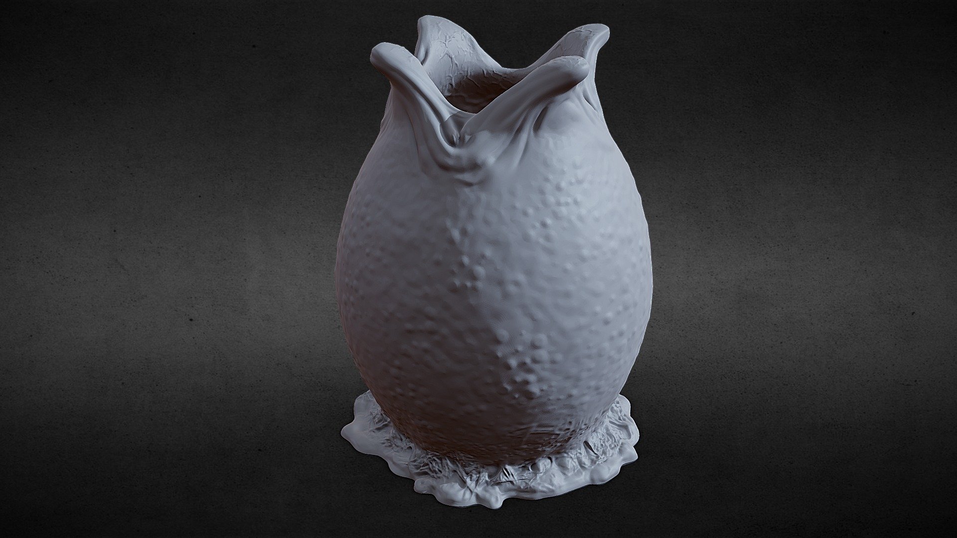 3D PRINTABLE OPEN ALIEN EGG OVOMORPH WITH BASE - Buy Royalty Free 3D ...