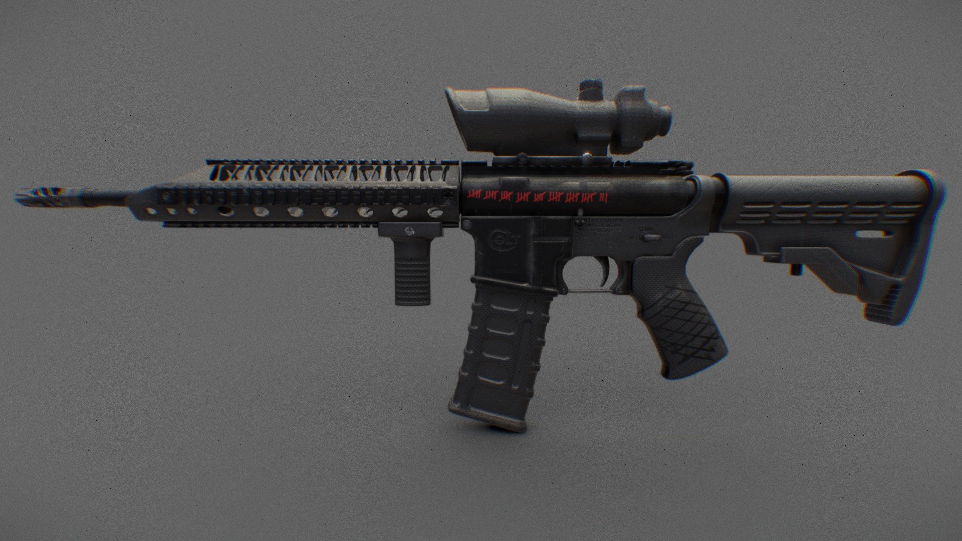 Colt M4A1 Assault Rifle - 3D model by joshmccannart [9634c22] - Sketchfab