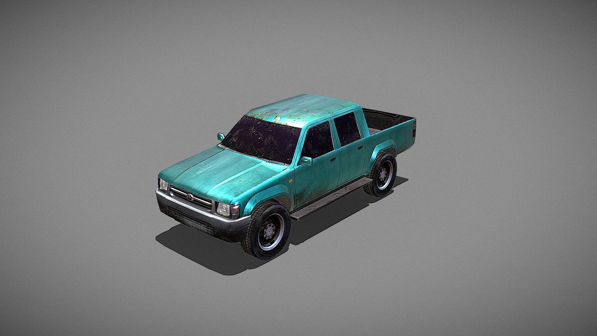 1990 Toyota Hilux Pickup Truck - 3D model by Damian Joseph (@Dmaanji ...