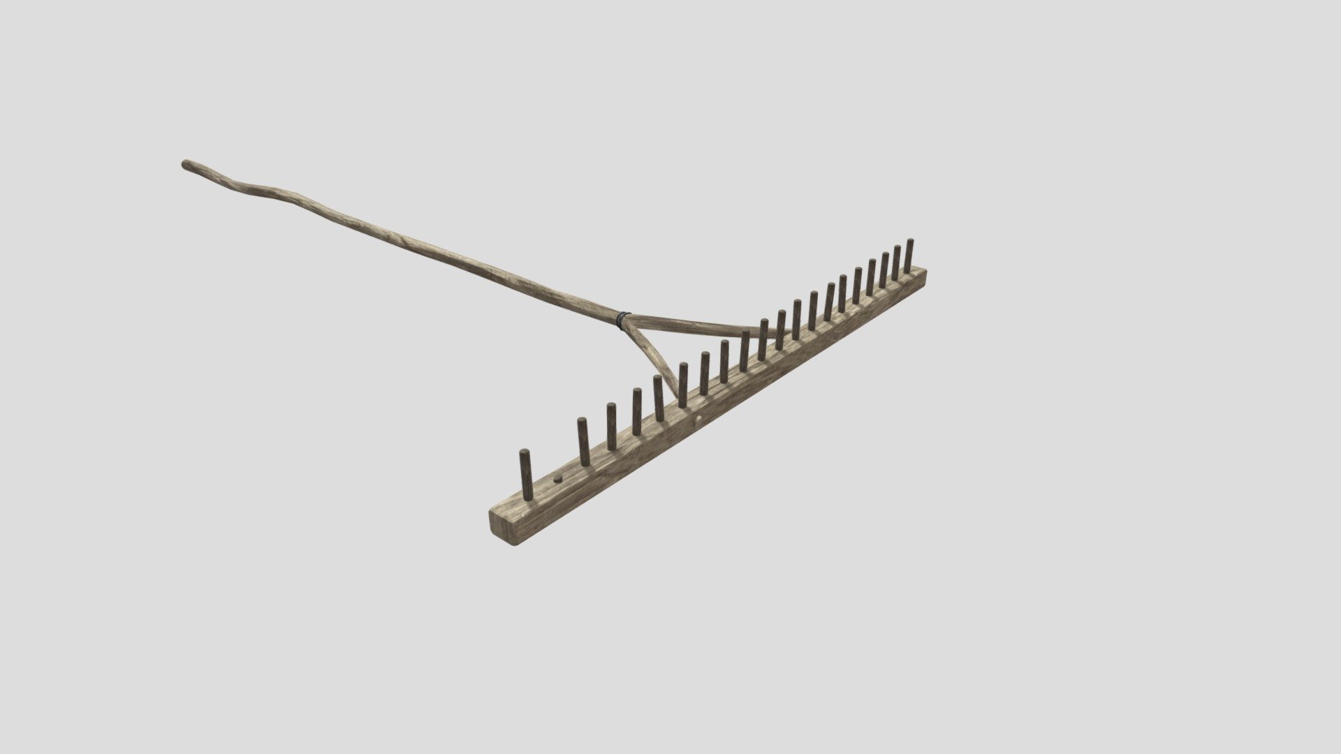 Old Wooden Rake - 3D model by game3dart [963568e] - Sketchfab