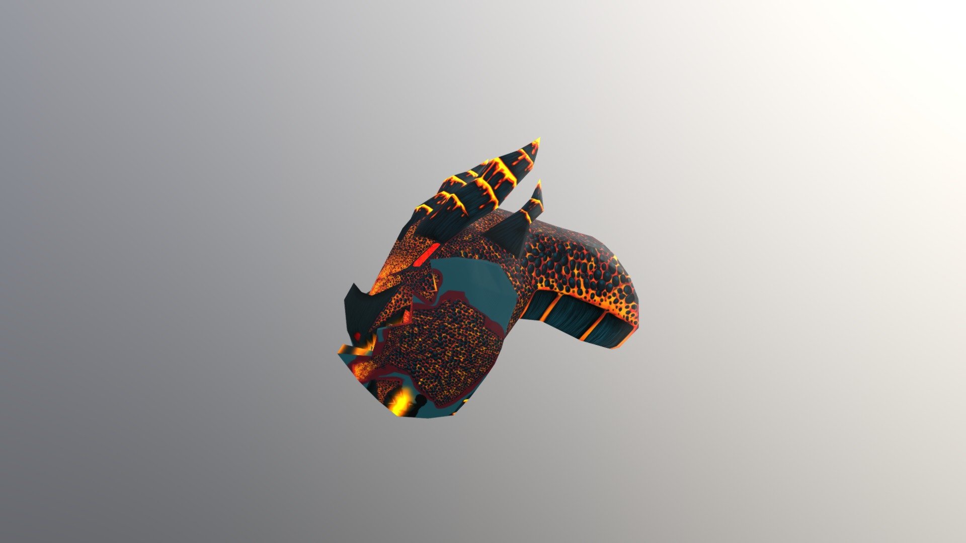 Dragon Head (Broken Textures) - 3D model by Dobes (@TobyGCreations ...