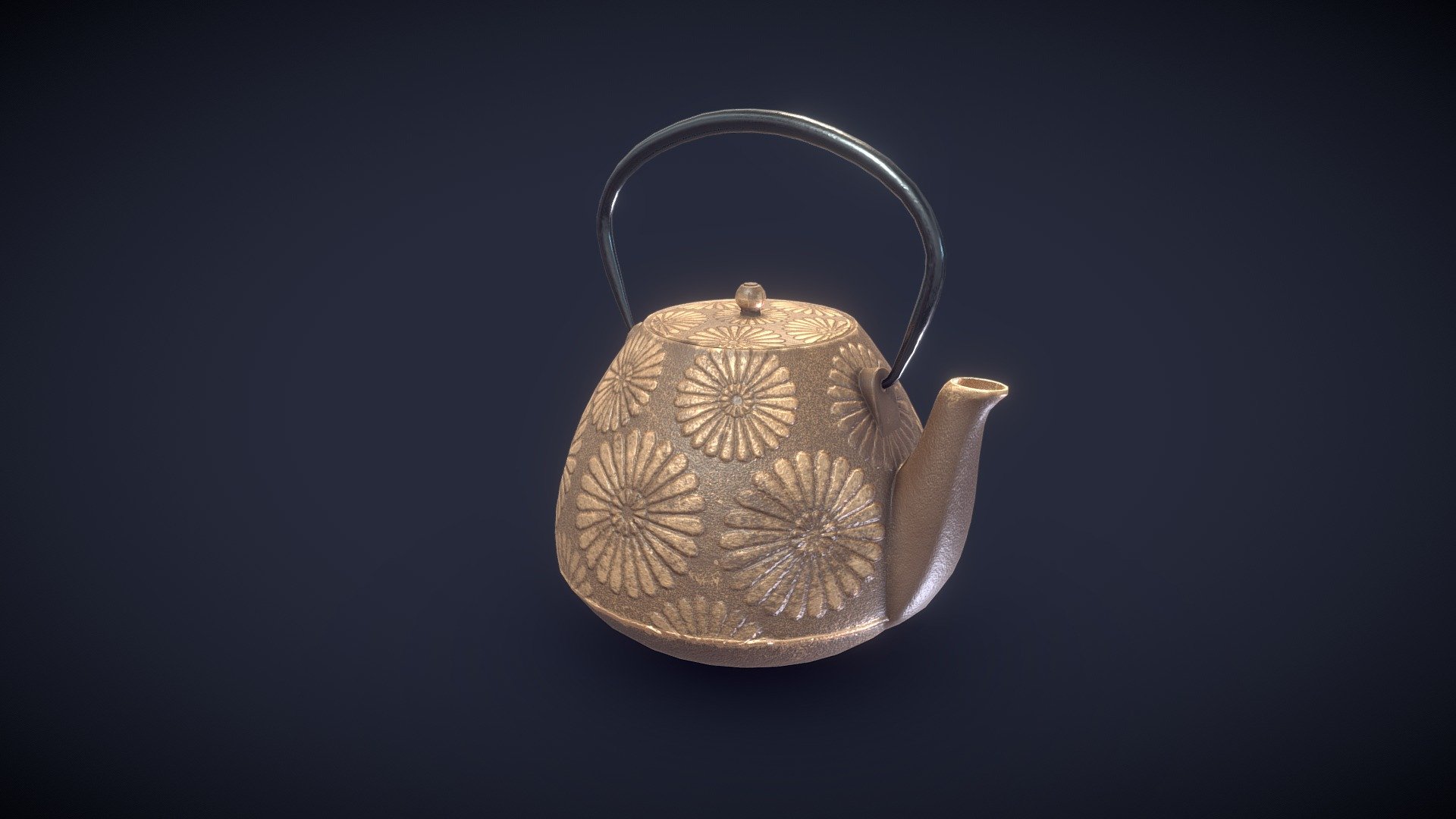 Decorative Teapot - 3D model by selwynphillips [963a5e4] - Sketchfab
