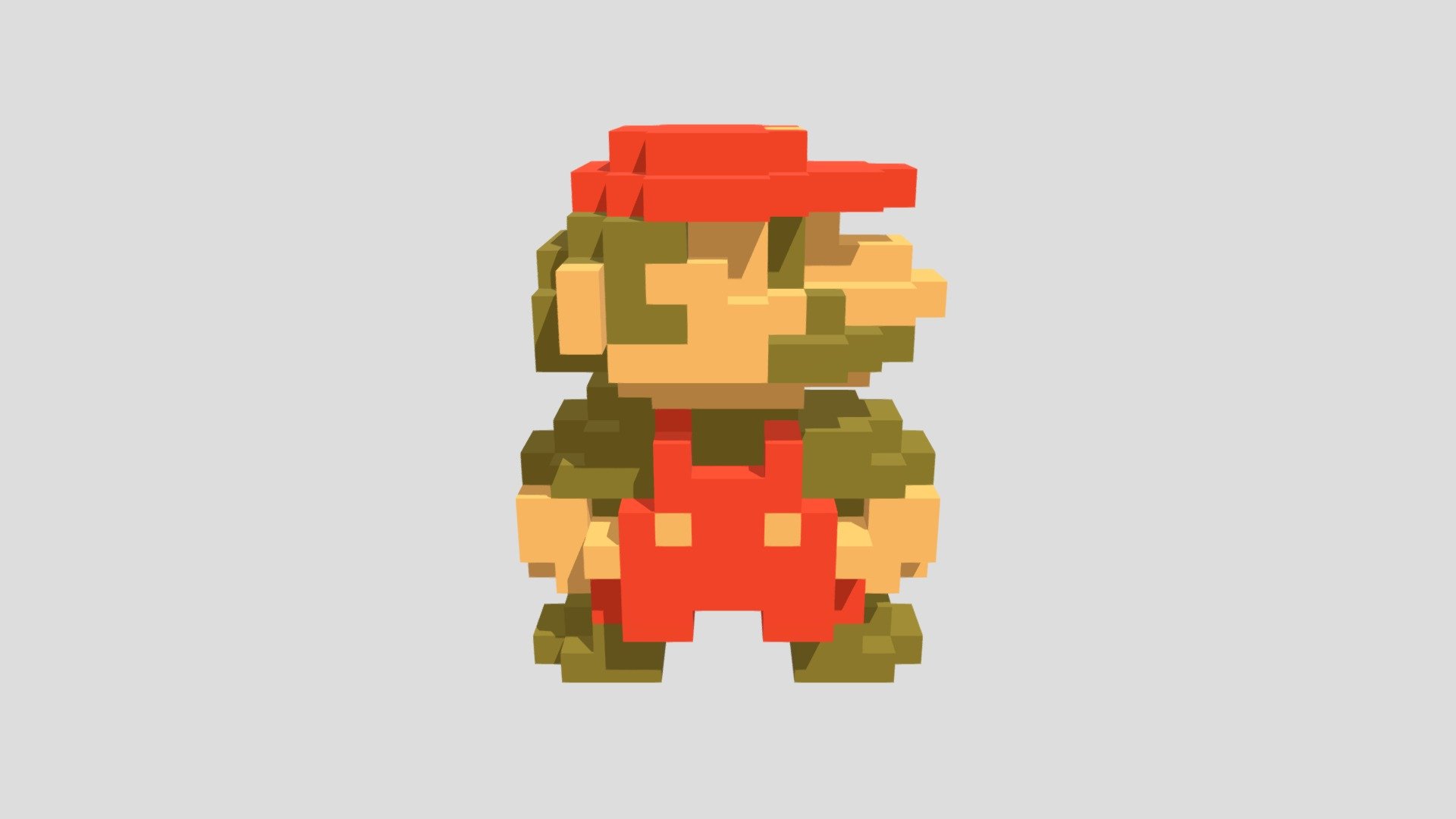Mario (Super Mario Bros., Voxel) - 3D model by arthurgastao20 [963c294 ...