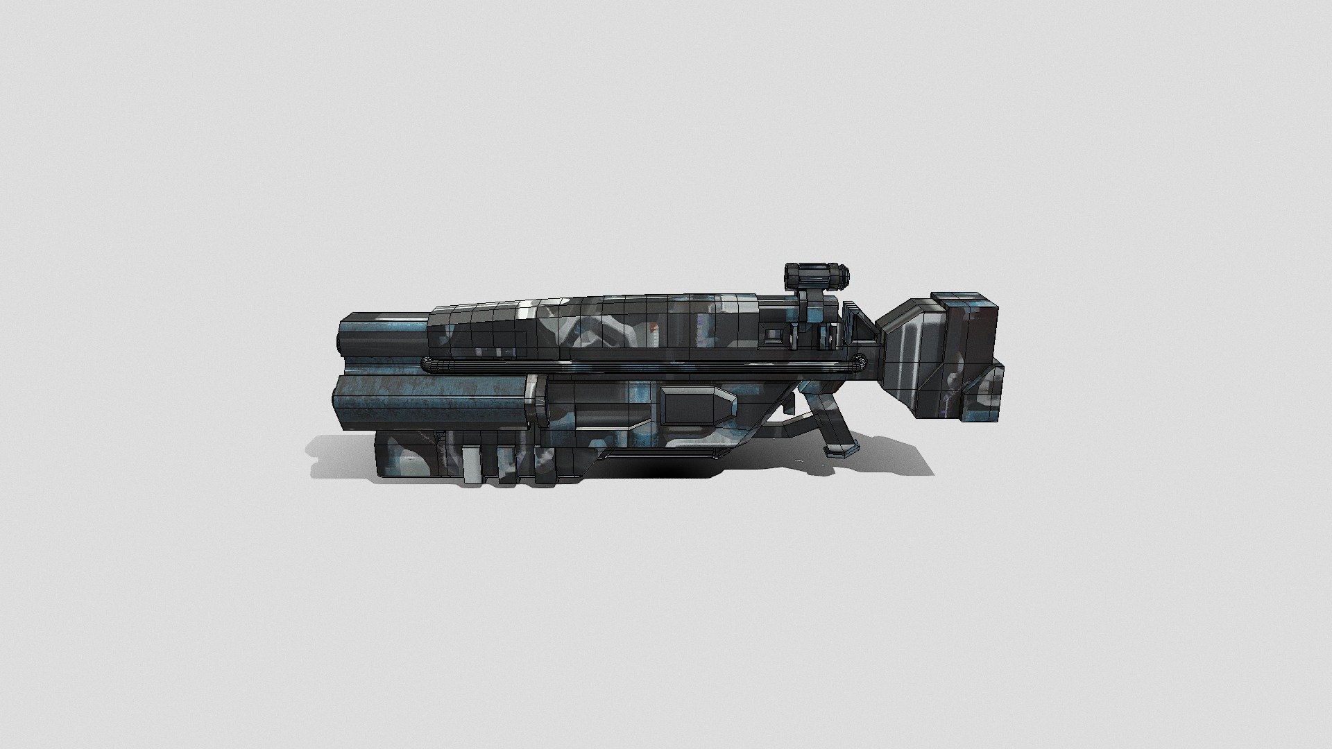 SciFi Gun - 3D model by peely- [963d430] - Sketchfab