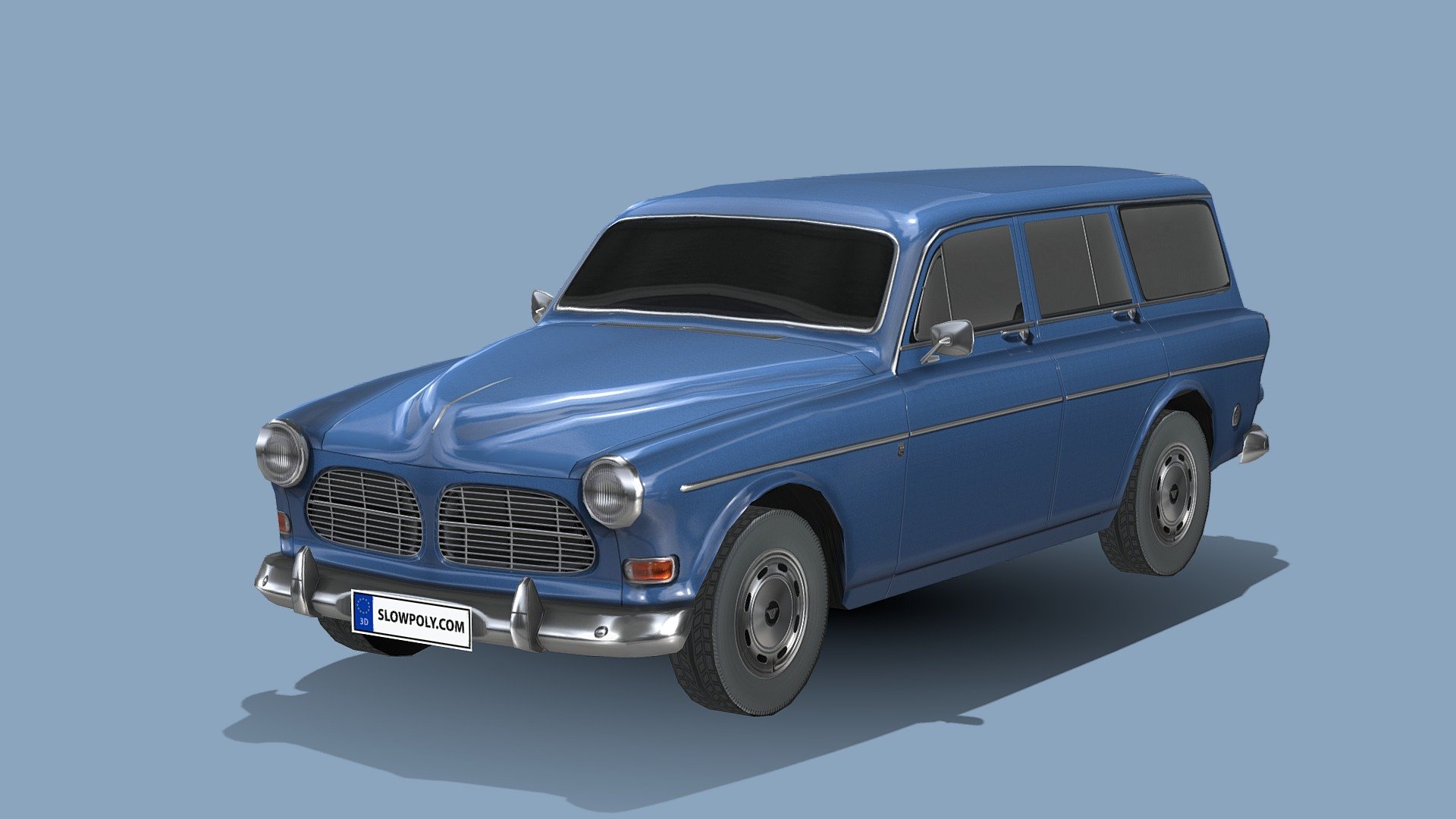 Volvo Amazon Wagon 1961 - Buy Royalty Free 3D model by slowpoly ...