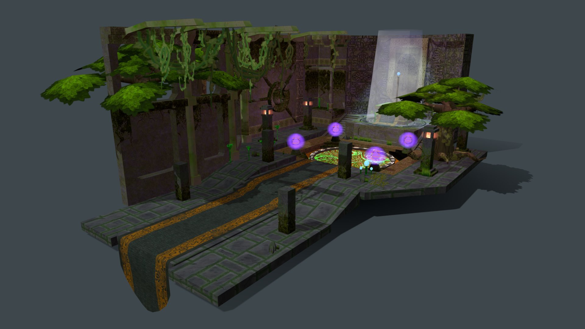 Celtic Shrine - 3D model by MythicH [96408d5] - Sketchfab