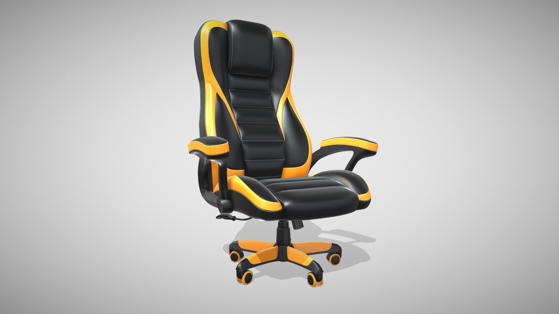 Gaming chair - 3D model by Ekaterina (@kattynote) [96410be] - Sketchfab