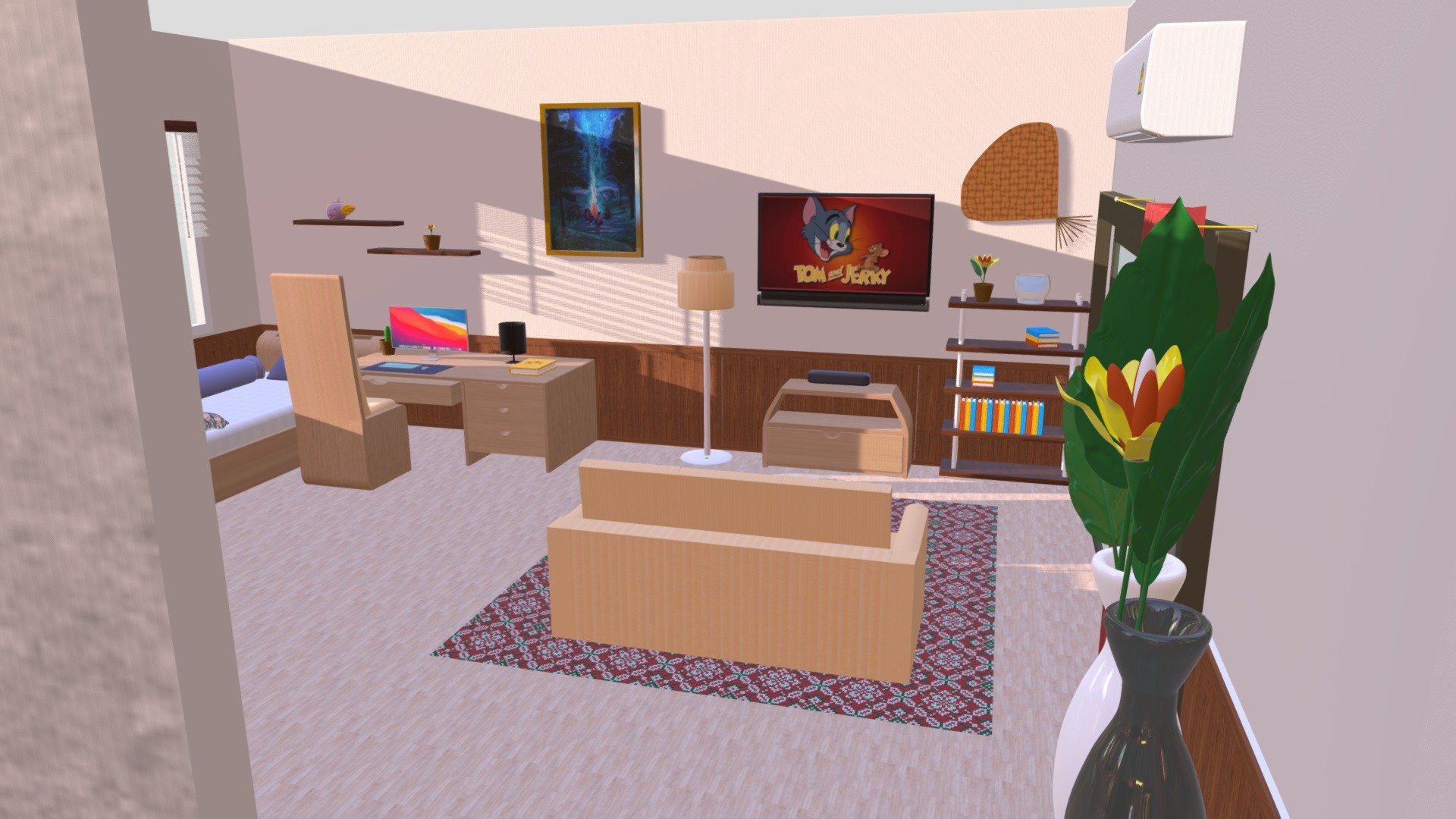 Classic Bedroom Project 3D - Download Free 3D model by 6214140006 ...