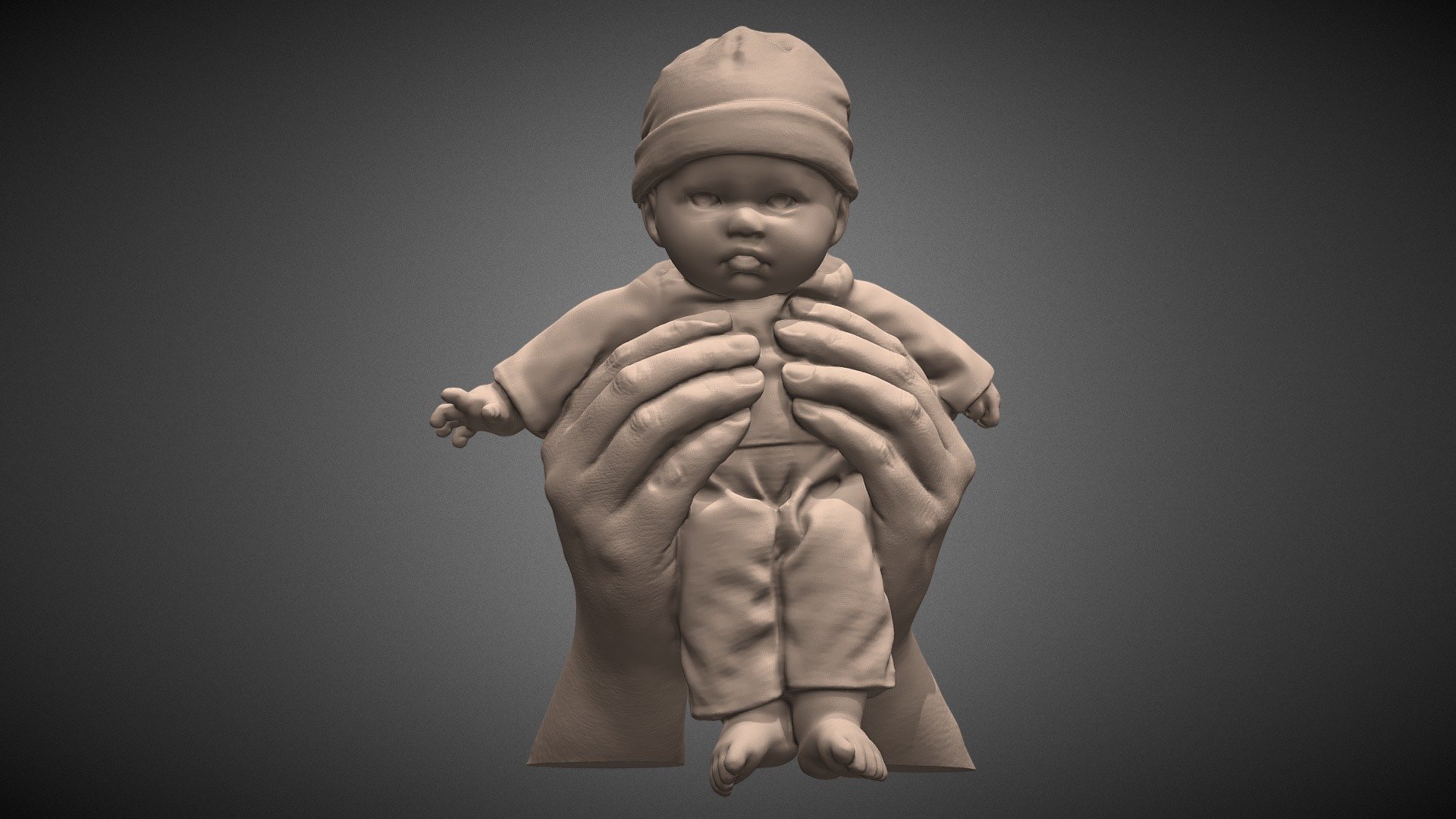 hands holding baby doll - Buy Royalty Free 3D model by Sigi_2_0 (@sigi ...