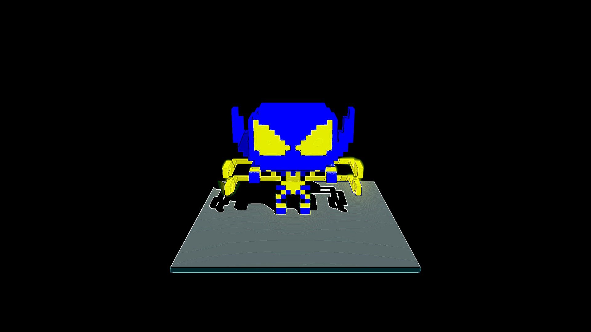 Blue Spider(Fusion Style) - Download Free 3D model by ...