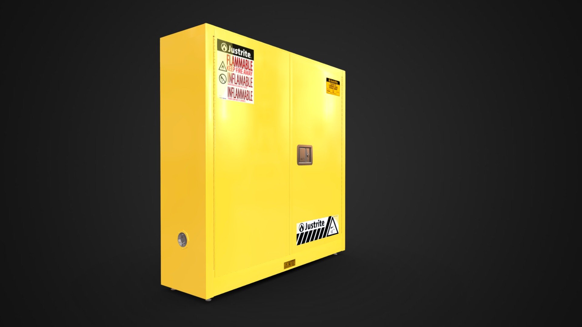 89-WM Sure-Grip® EX Wall-Mount Safety Cabinets - 3D model by justrite [96499ce] - Sketchfab