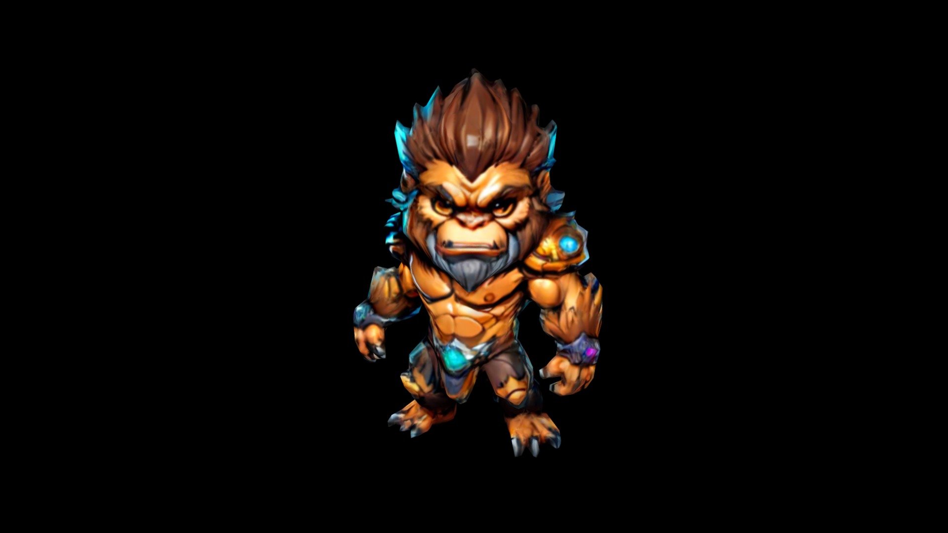 The Hulk-like cartoon creature was fearsome to b - Download Free 3D ...
