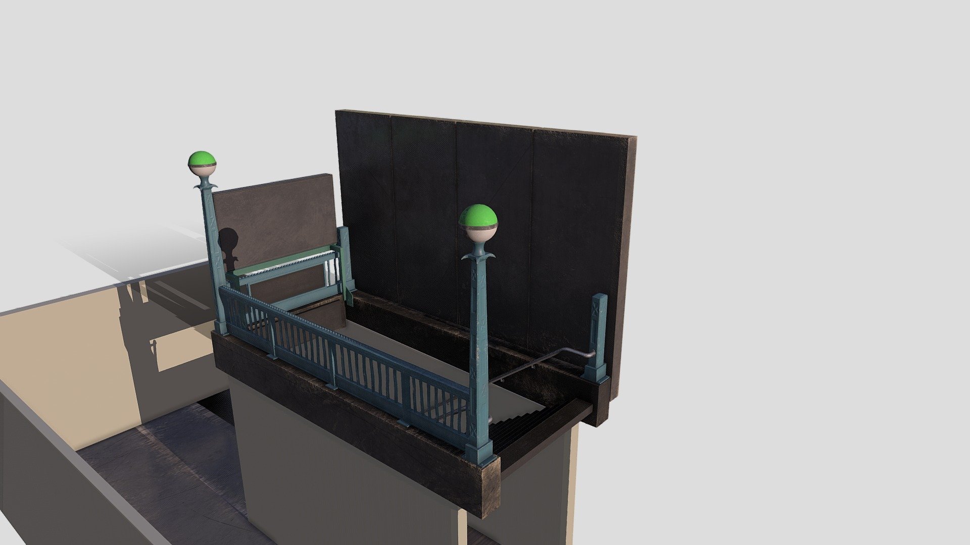 New York Metro Station Entrance - Download Free 3D model by SUSUSUBE ...