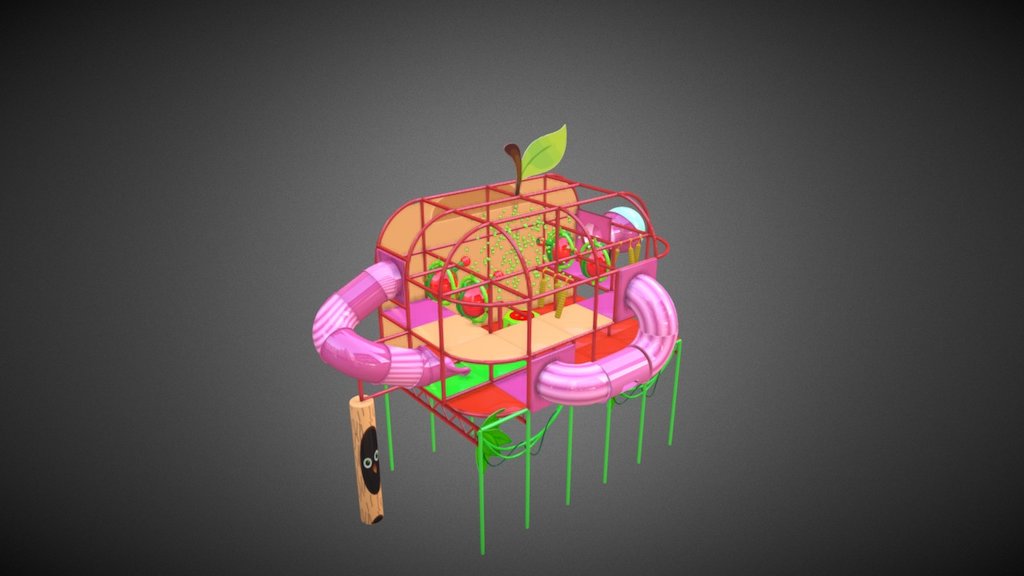 Apple Battle Zone - 3D model by House Of Play (@HouseOfPlay) [964dea4 ...