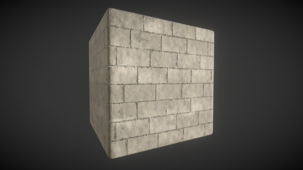 Cement block wall material - 3D model by J.Seok Lee (@sonaki82 ...