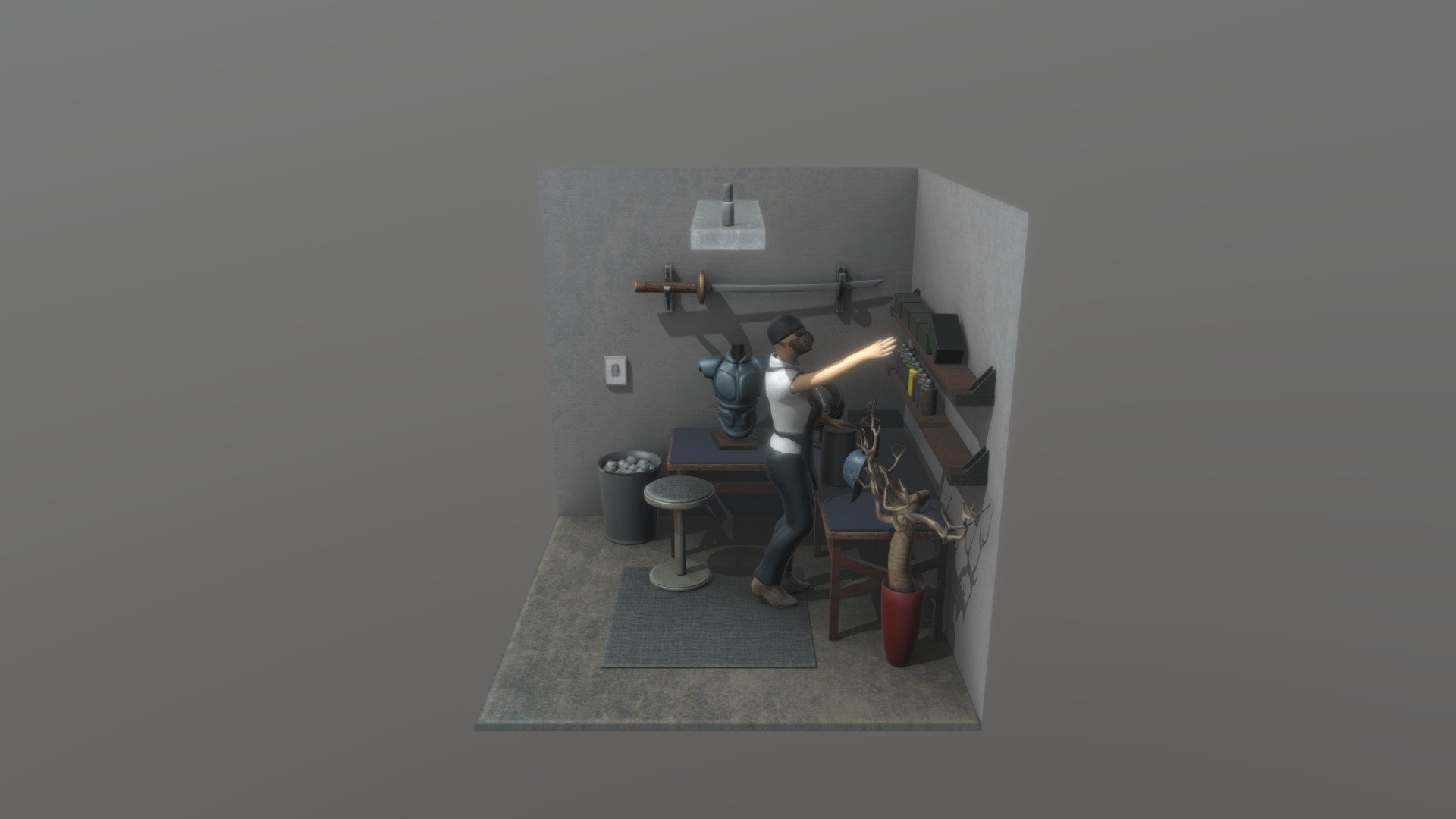 Post-Apocalyptic Armorsmith - 3D model by WHI19202056 [964fa0c] - Sketchfab