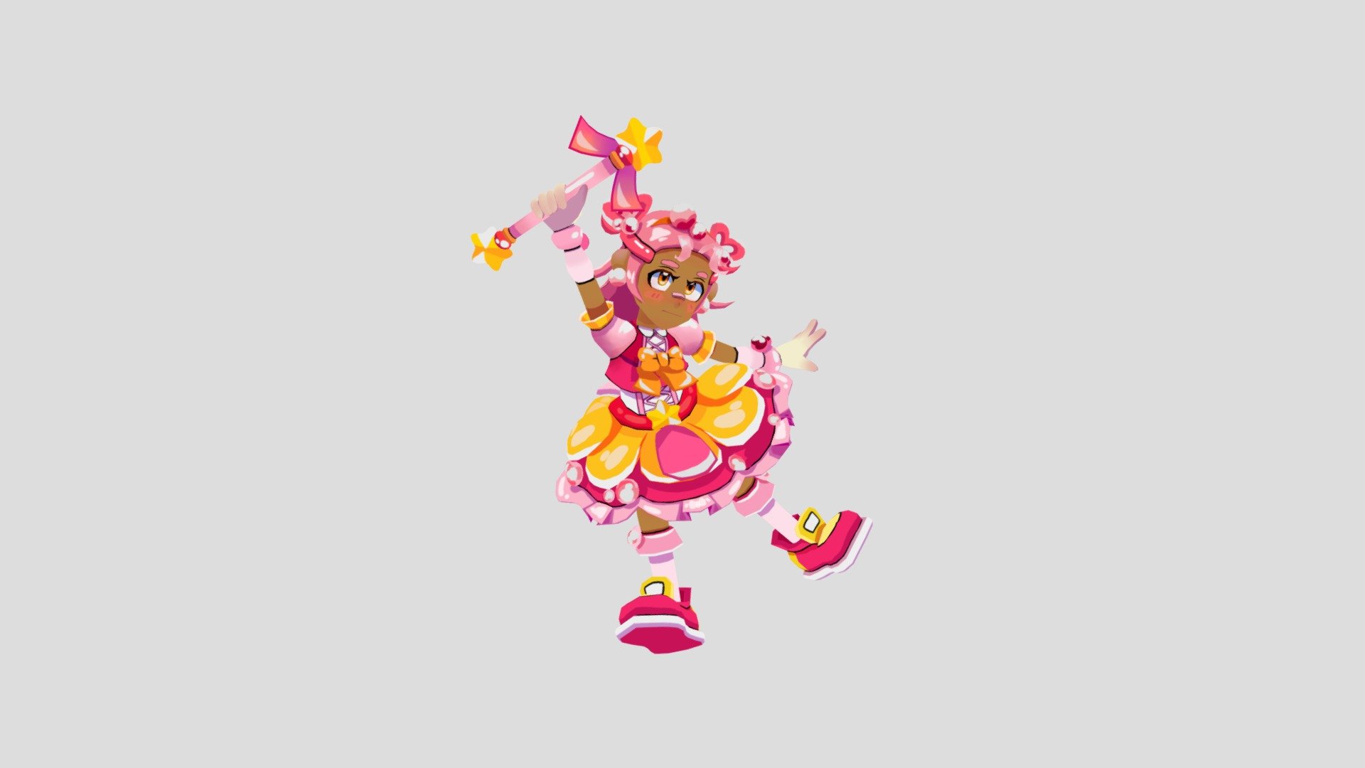 Magical_Girl_Posing - 3D model by Kaeloo_ [9650945] - Sketchfab