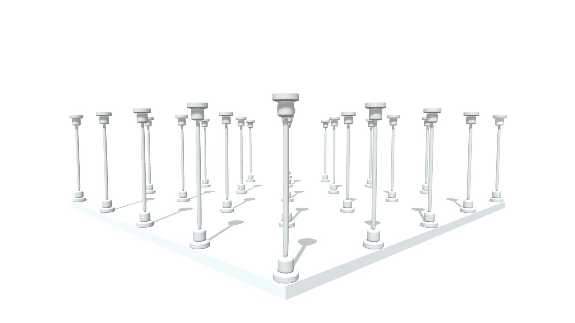 Modern Vertical Column Structure Model - Download Free 3D model by Omer ...