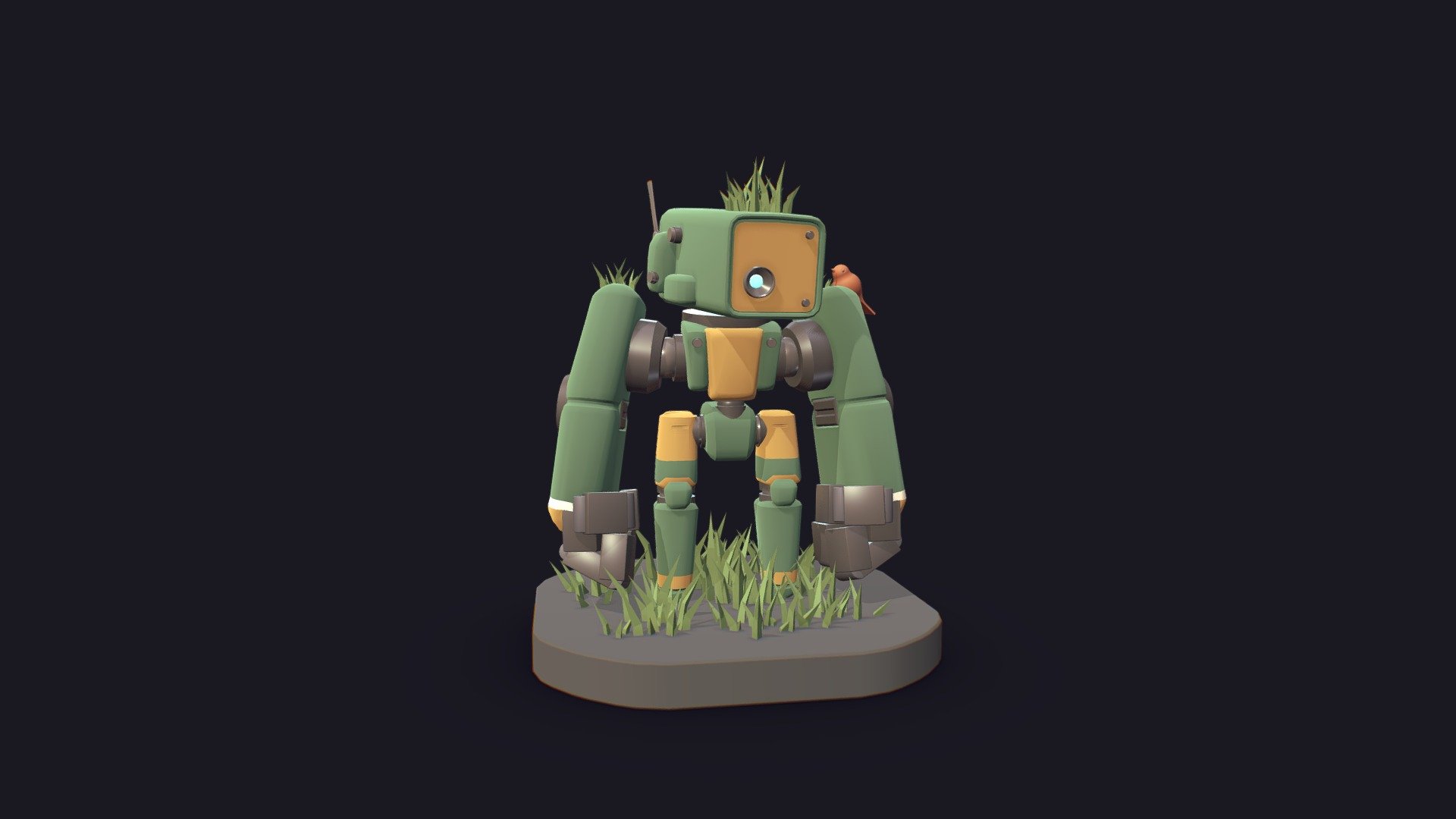 GreenRobot - Download Free 3D model by demmerize (@dmitrymyakush ...