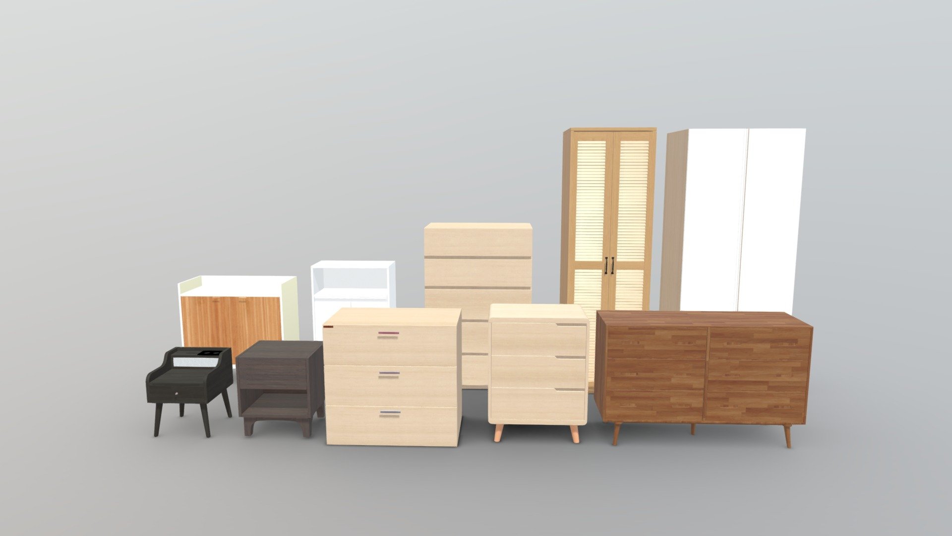 Cabinet Pack | Blender-UE5-C4D-3DS-max | 5 - Buy Royalty Free 3D model ...