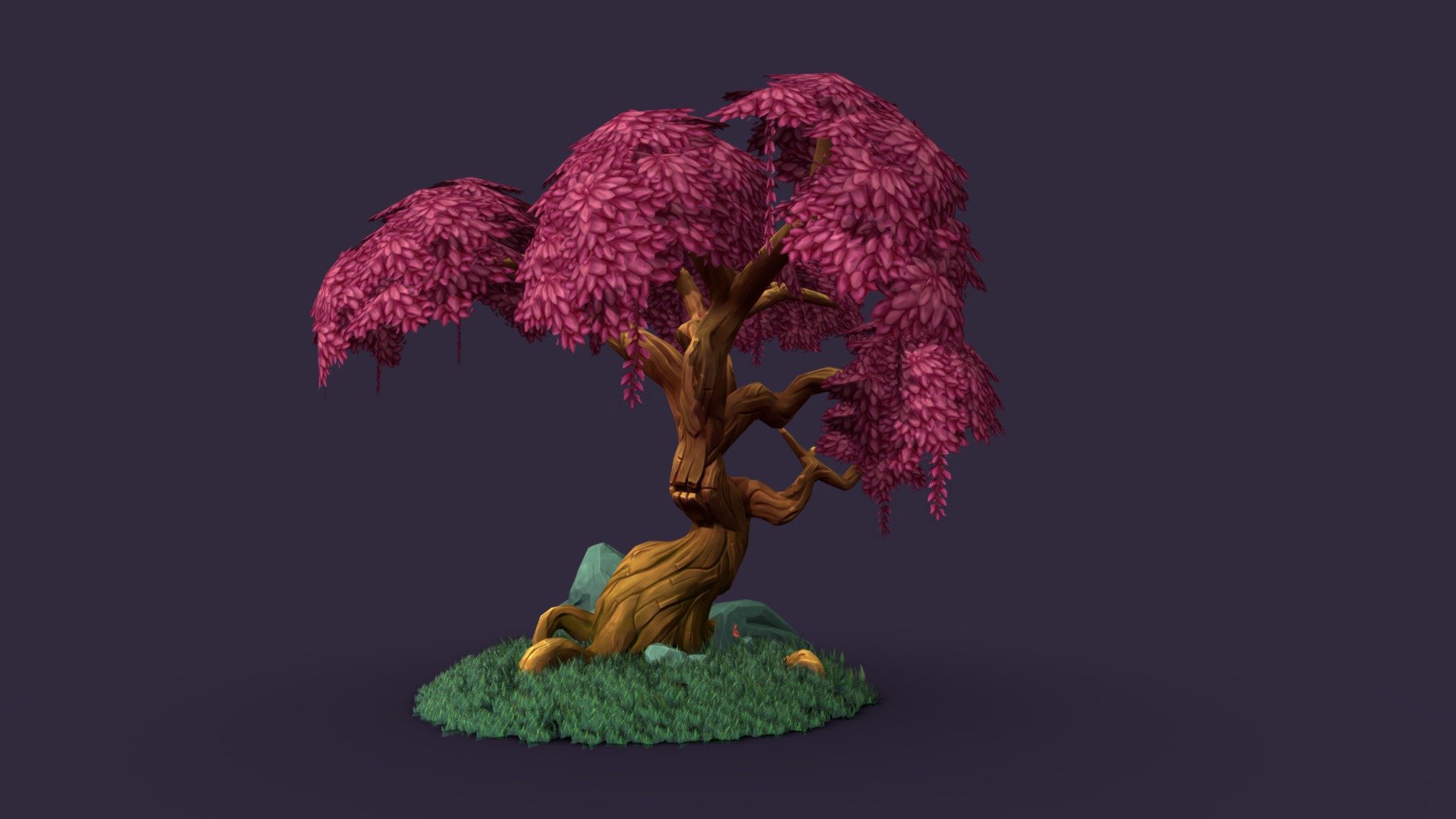 Stylized tree - 3D model by Gatto (@WildFoxMan) [9659314] - Sketchfab