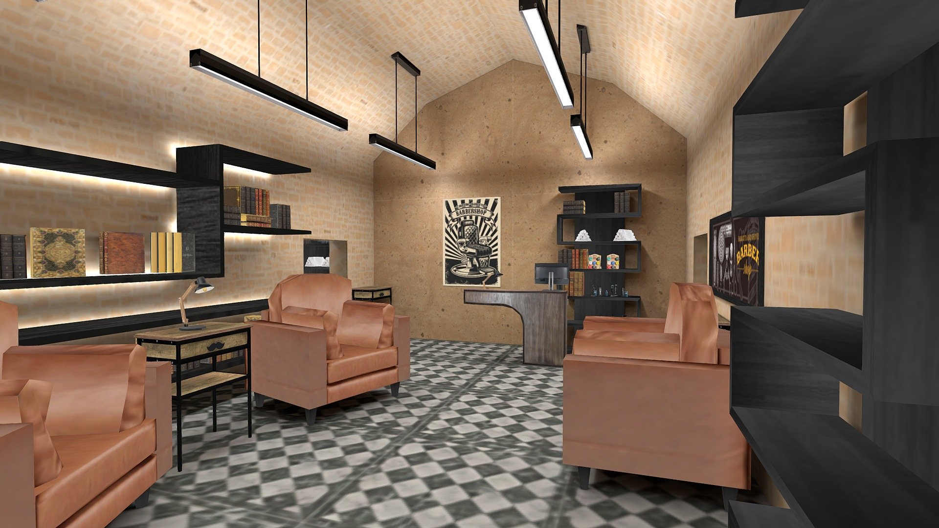barber - 3D model by AmongModels [9659b74] - Sketchfab