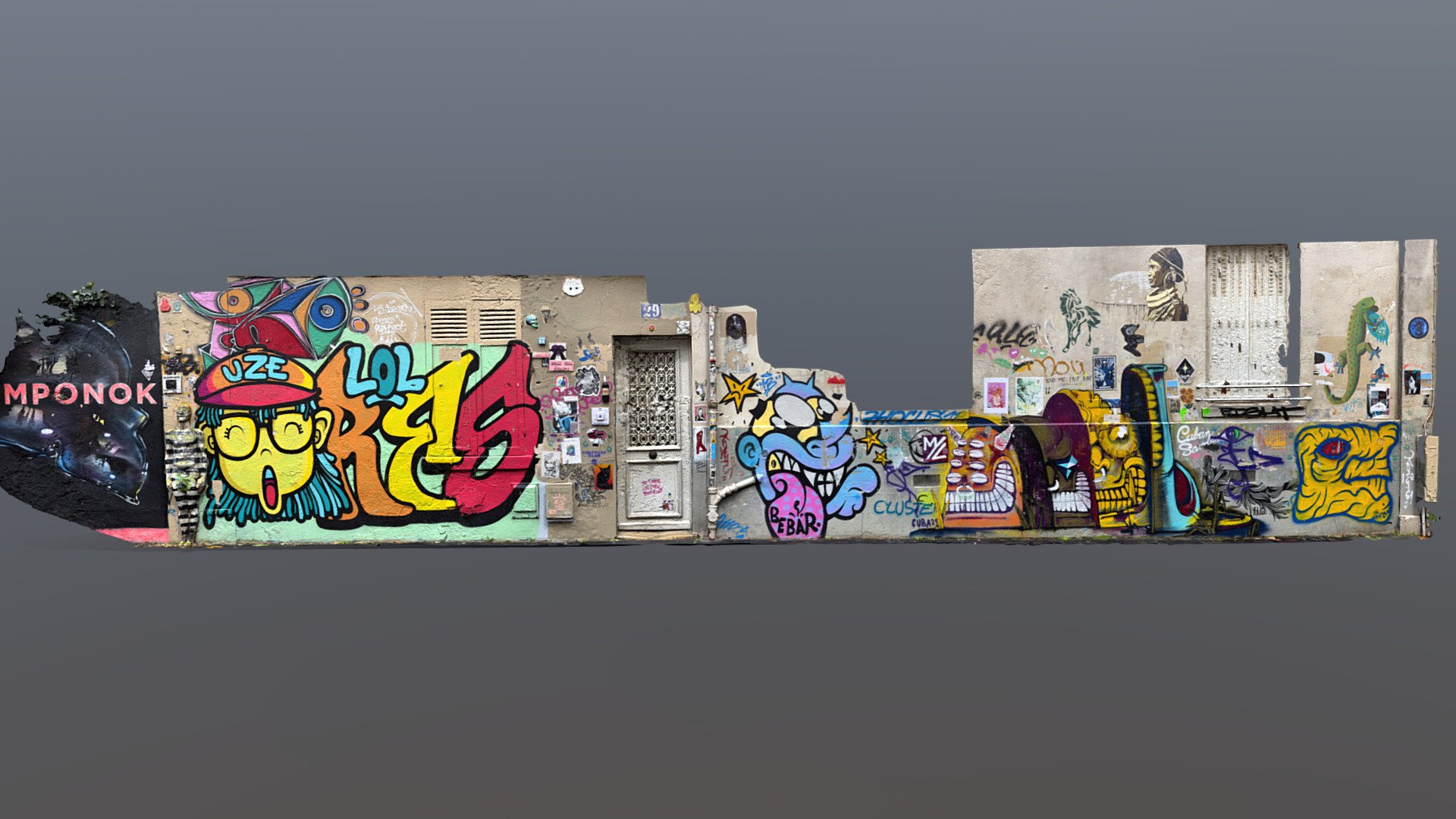 street art Bebar Louyz - 3D model by Specimen 3D (@specimen3d) [9659cf3 ...