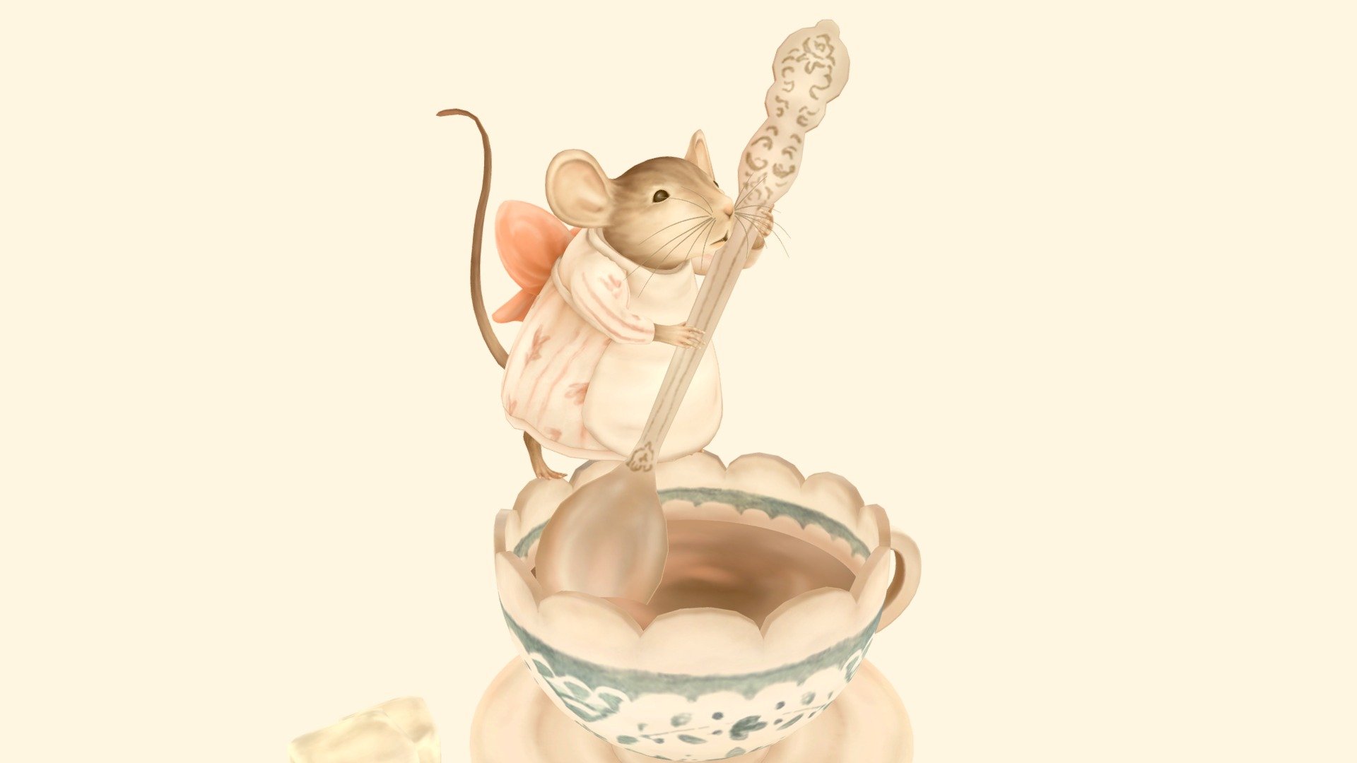 Mouse Tea Time (animated) - 3D model by Silvia Nanni (@SilviaNanni ...