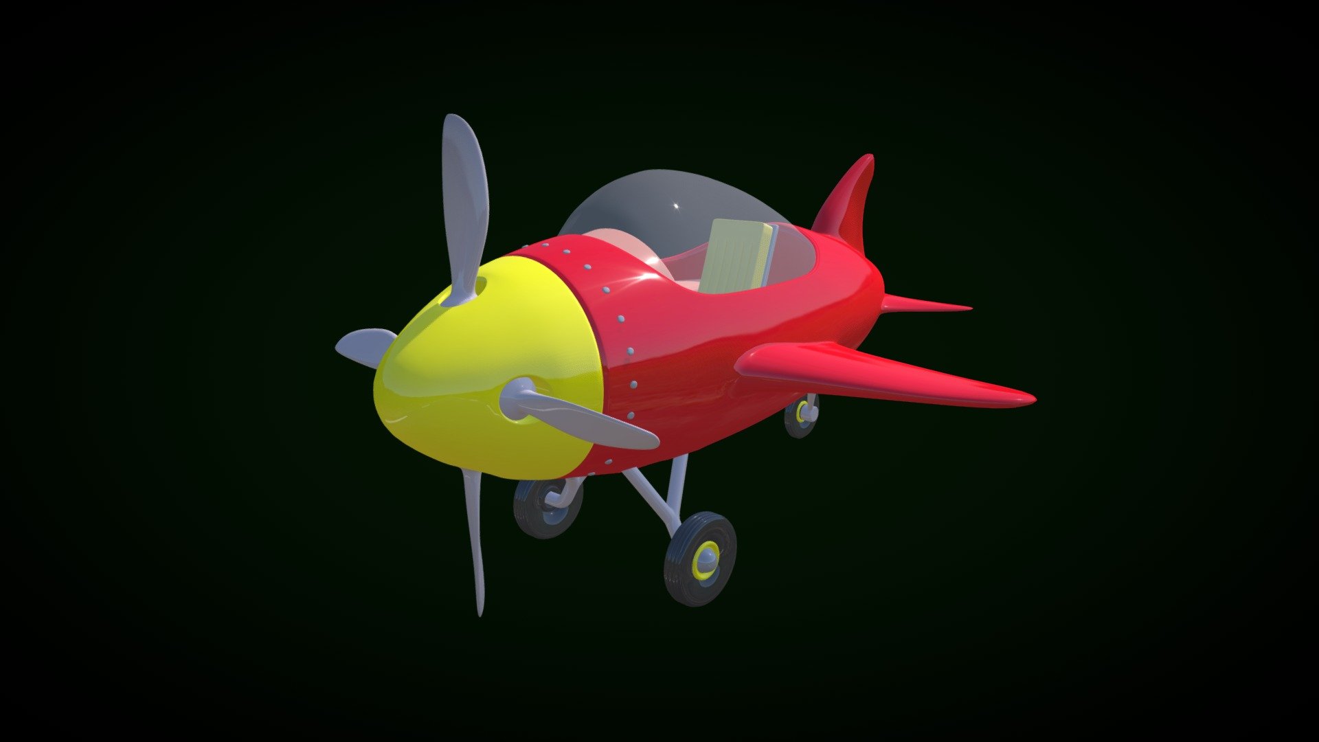 Toy Plane - 3D model by OboShape [965d80a] - Sketchfab