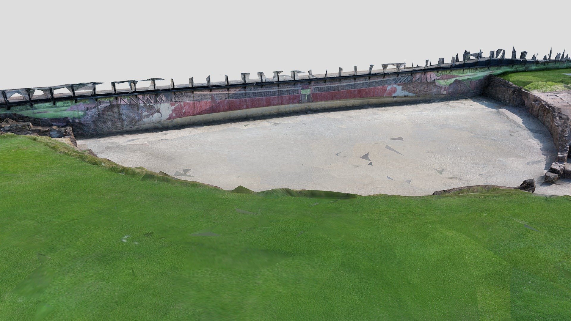 Excavated Roman Amphitheatre (Chester) - 3D model by VaultPhil ...