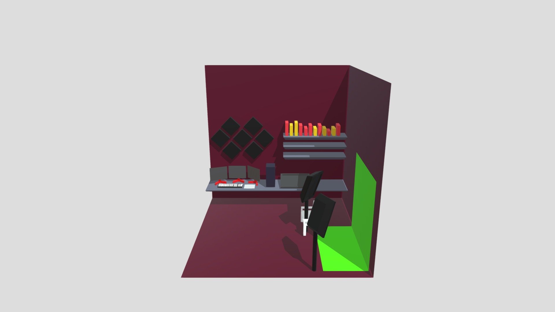 Home Studio - Download Free 3D model by ThePuddingTV [965efce] - Sketchfab