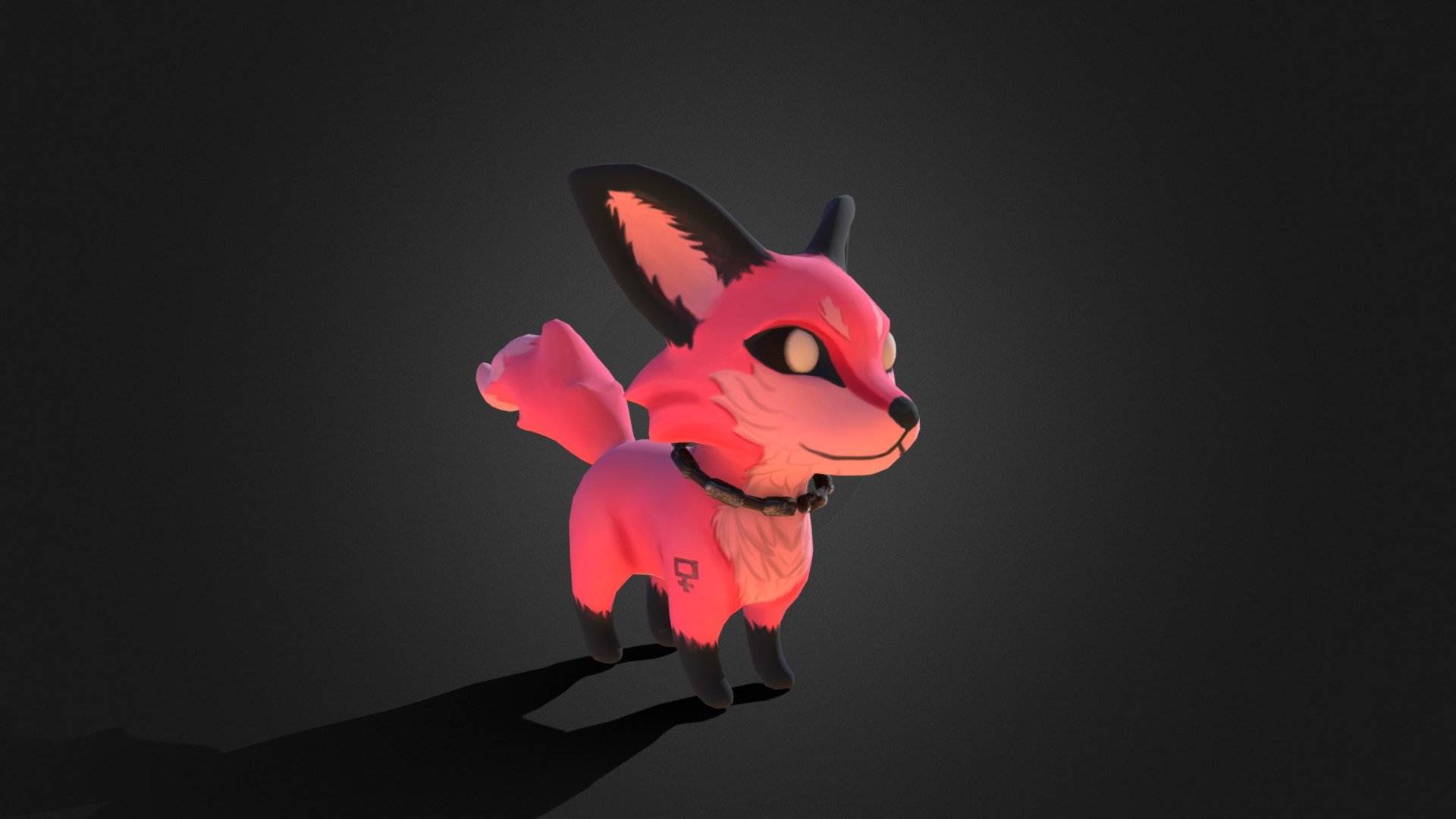 Pink Fox - 3D model by Guilherme Lé (@Guizes44) [965f020] - Sketchfab