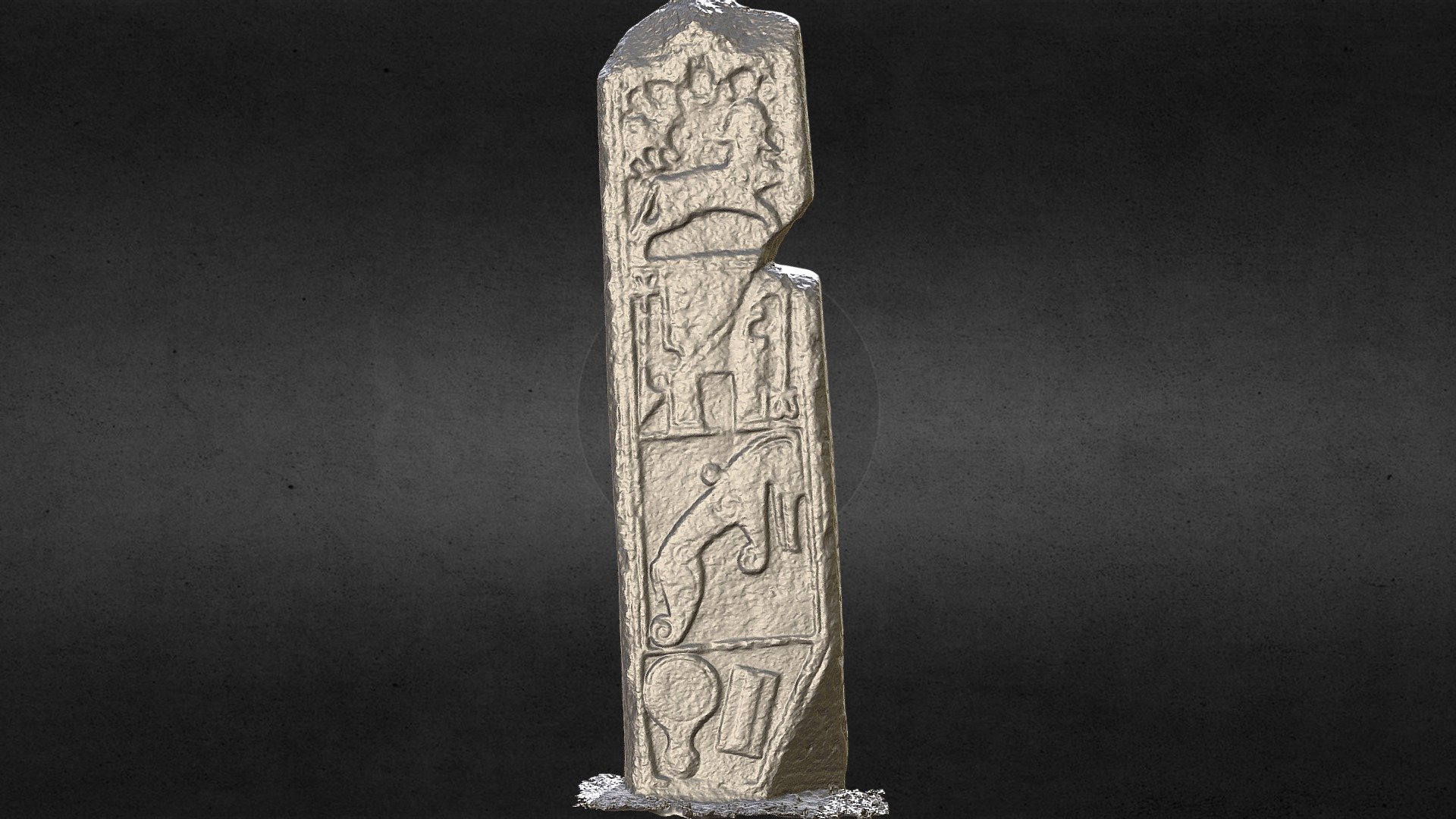 Maiden Pictish Symbol Stone Cross Slab Inverurie - 3D model by jamesmcc ...