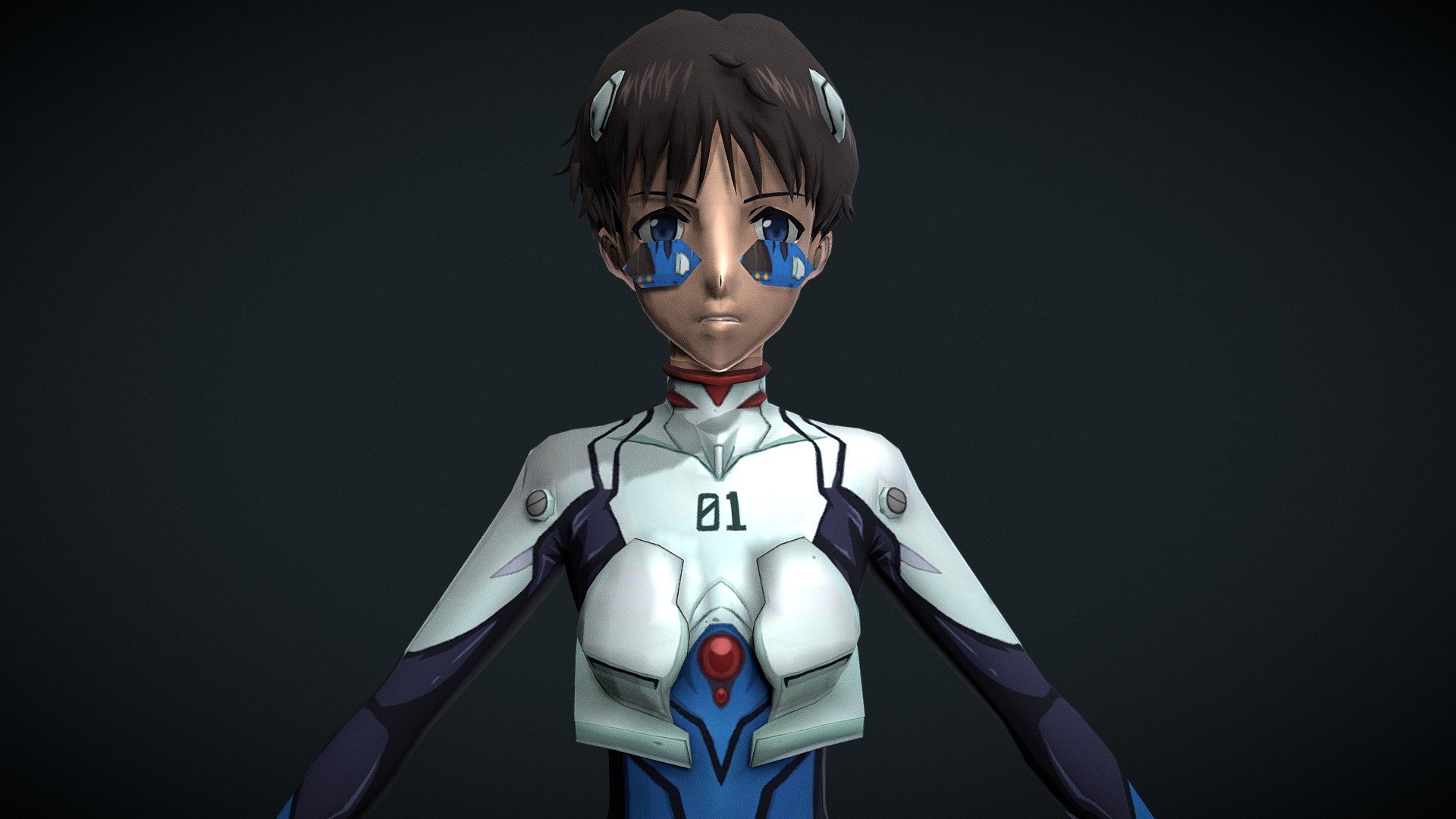 Shinji Ikari - Download Free 3D model by oni (@ohhoni) [965f889 ...