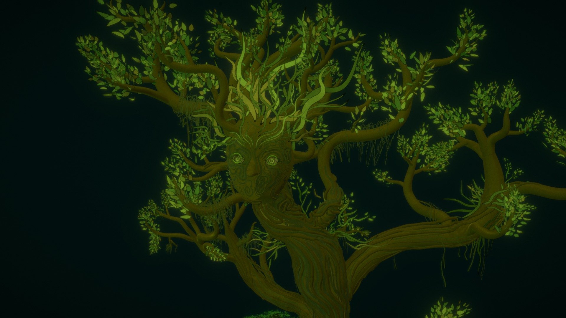 Pareidolia Tree - 3D model by kristina.laine [965fd97] - Sketchfab
