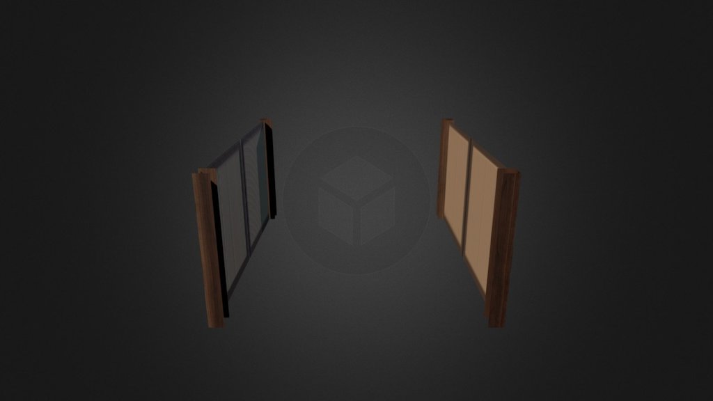 Chinese Dojo Doors1 - 3D model by Bradley Barlow (@bradbarlow88 ...