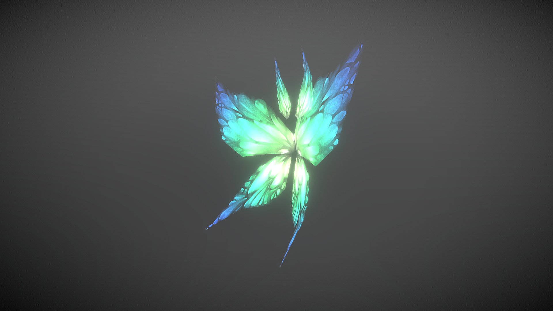Lowpoly Butterfly Wings - 3D model by _ainara [9665c80] - Sketchfab
