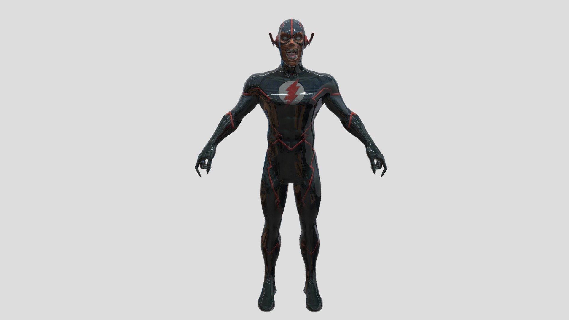 Black Flash(Textured)(Rigged) - Download Free 3D model by 3D MODELS ...