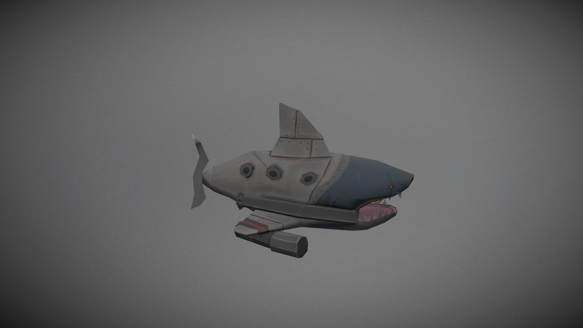 Mech Shark low poly - 3D model by Ashtronaut (@nightyknight) [966c807 ...