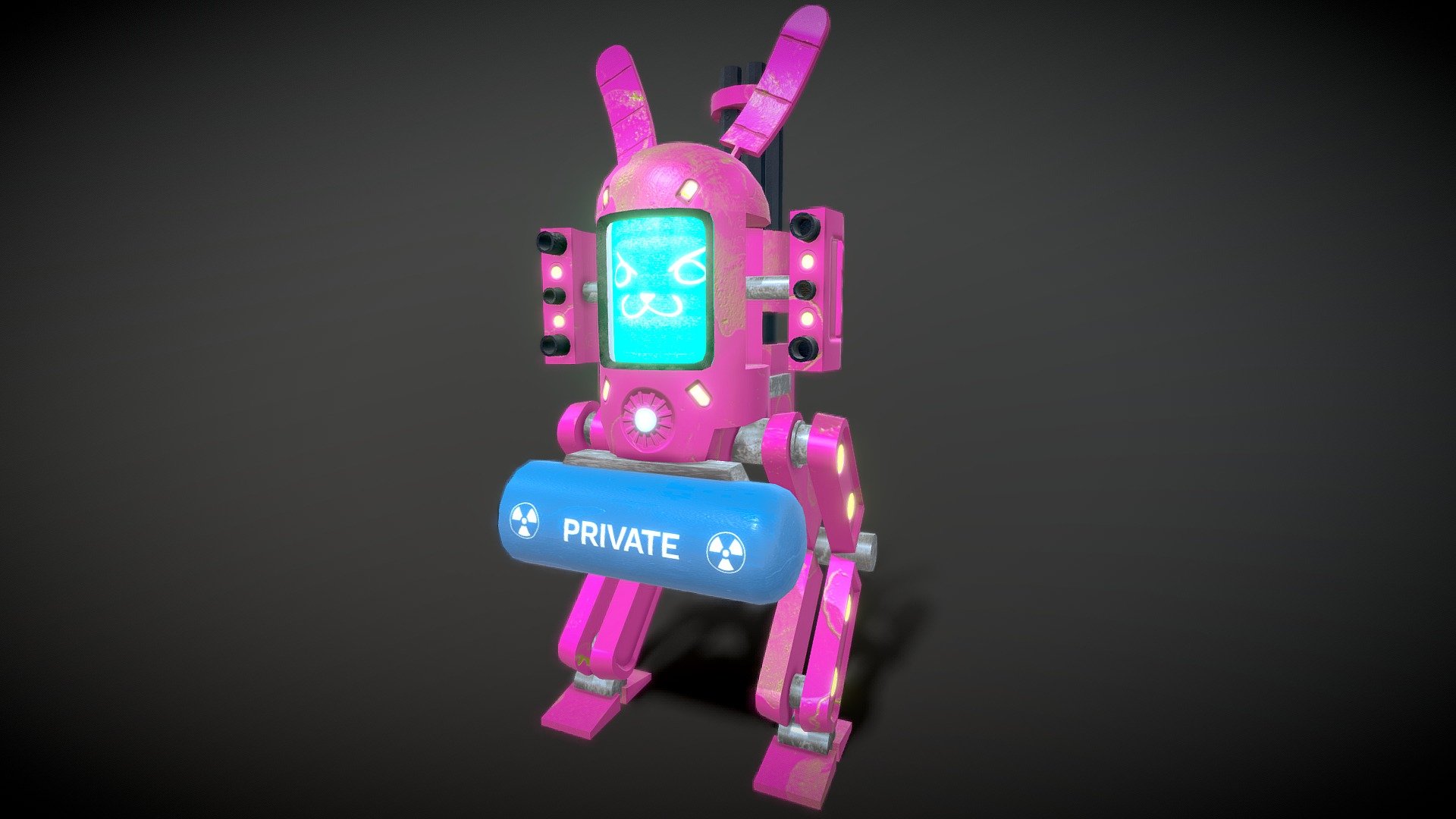 Battle Bunny - 3D model by JunelleBalanon [966e6cd] - Sketchfab