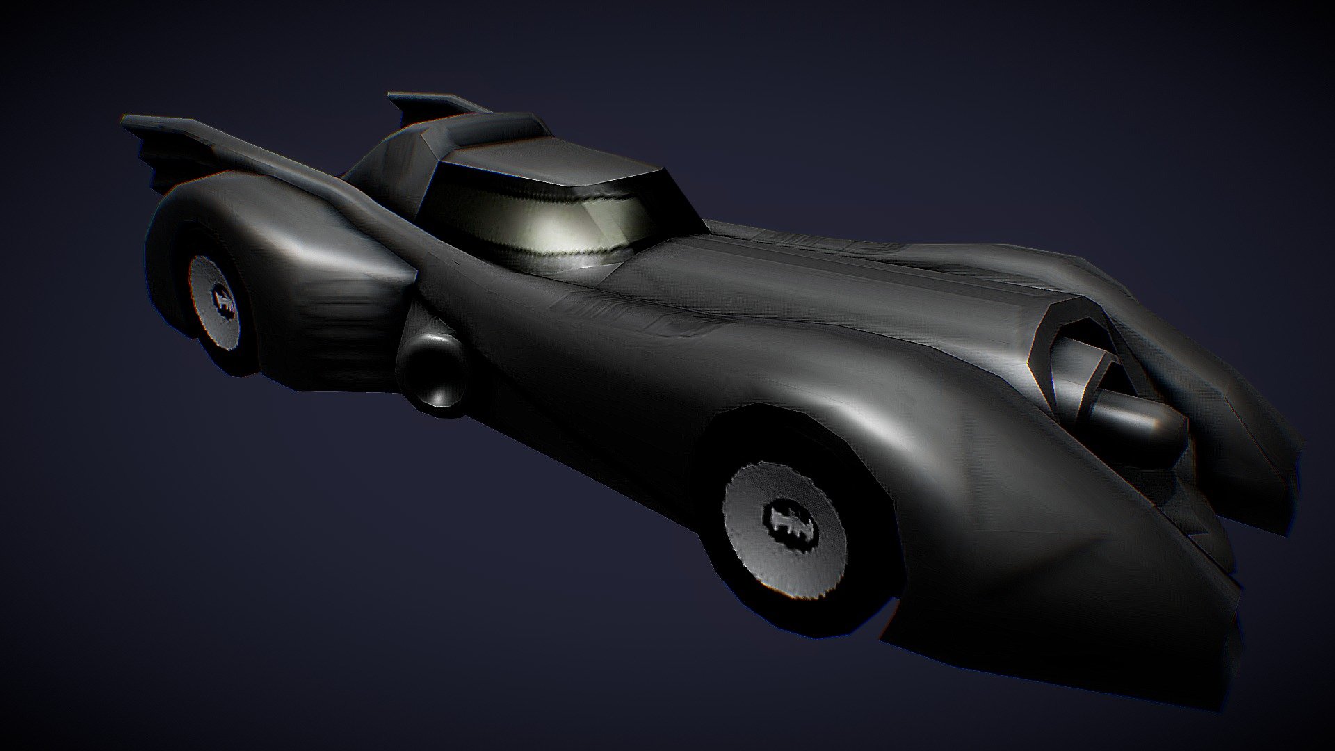low poly - 1989 - Batmobile - Download Free 3D model by lemonaden ...