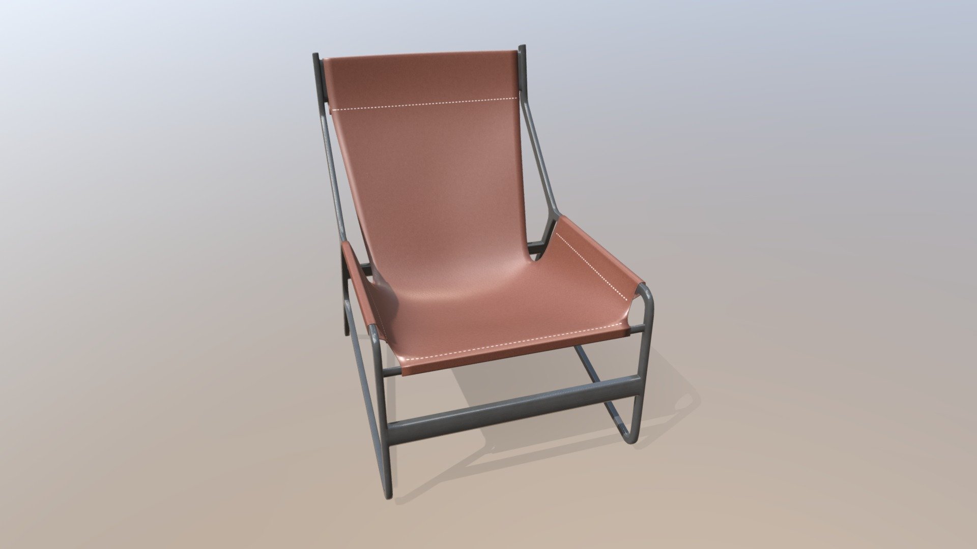 Frame Chair Leather Seat - Buy Royalty Free 3D model by ulenspy ...