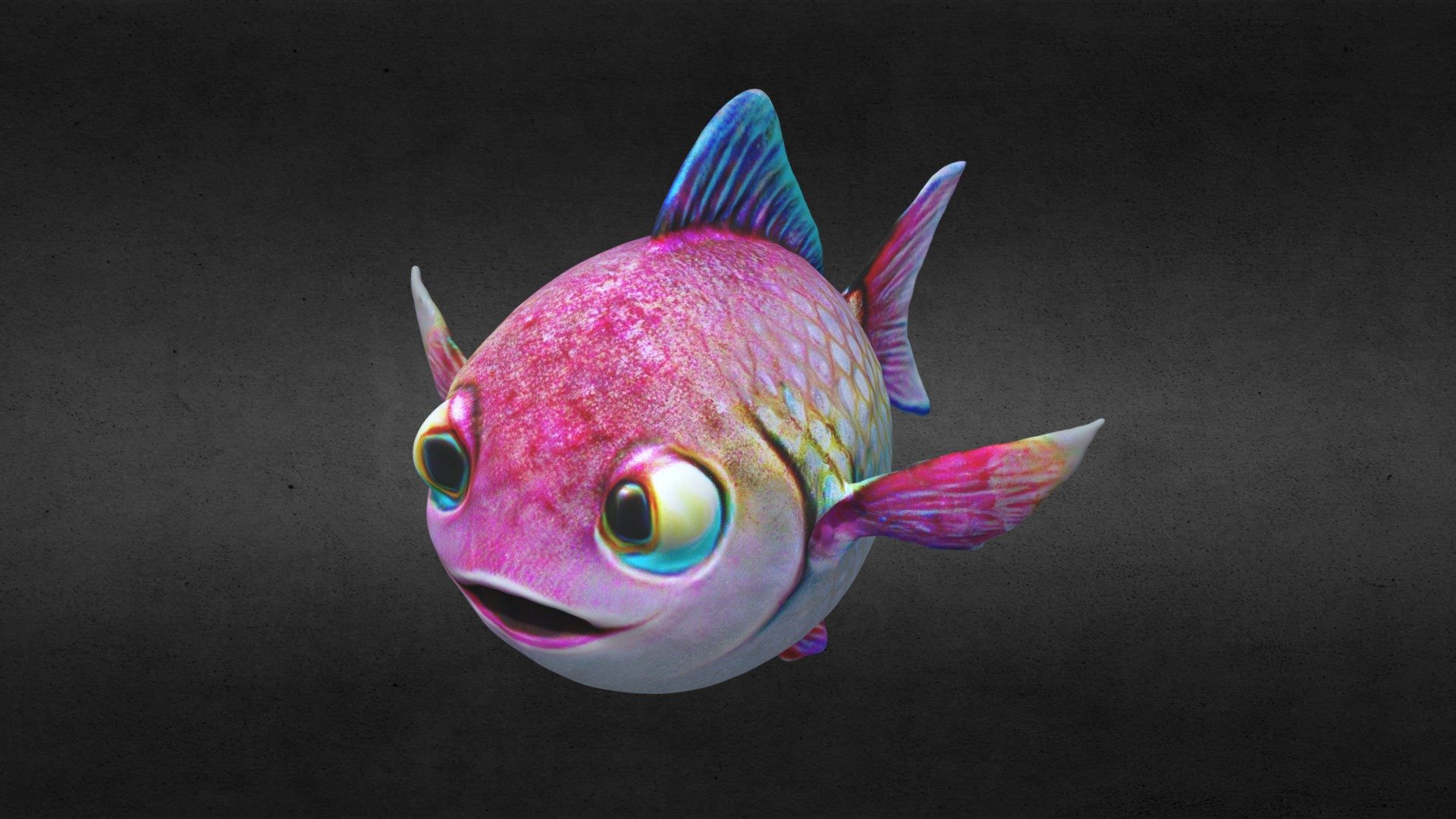 Cute Pink Fish - Buy Royalty Free 3D model by GAM3D (@gam3d.engine ...