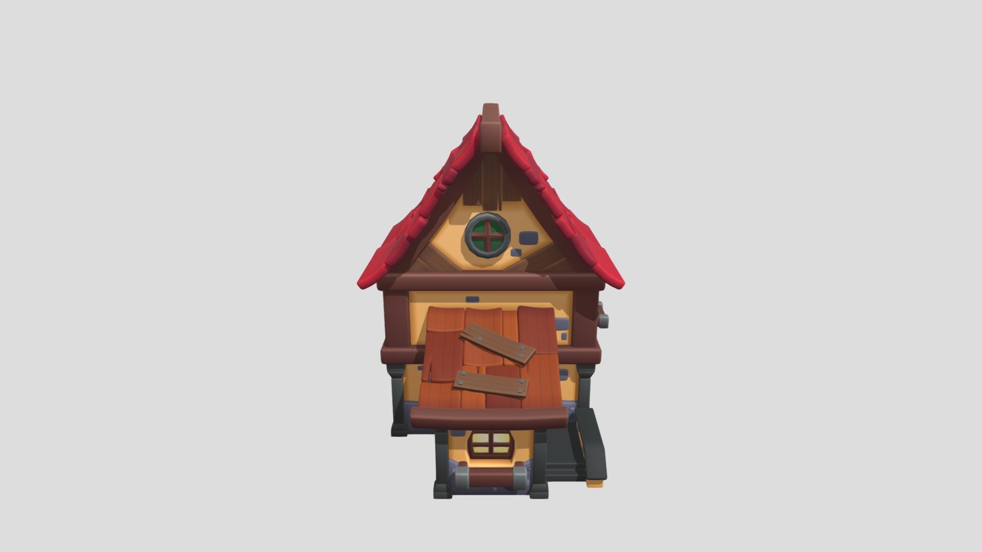 Stylized Rustic House - 3D model by Tiag07 (@Tiag07dev) [967c280 ...