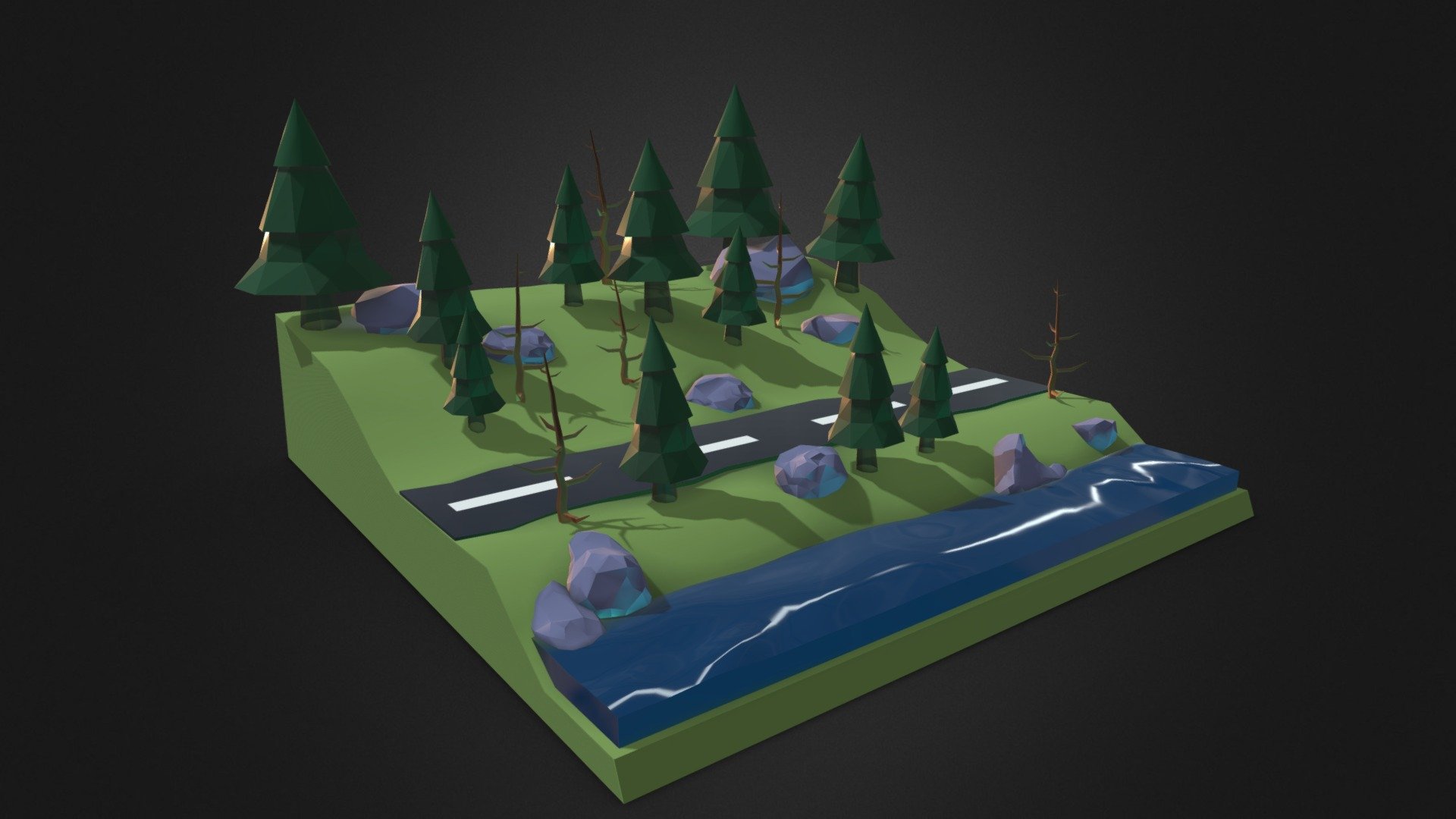 Toon Forest - Download Free 3D model by Mystyc [967d97e] - Sketchfab