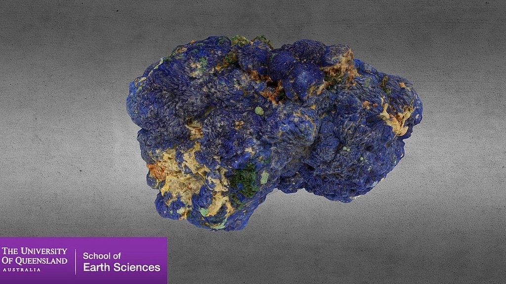 Azurite - 3D model by nate_siddle (@nate_sid) [967dd68] - Sketchfab