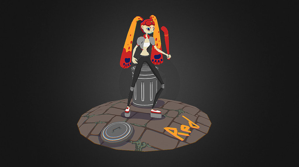 Red little scene - 3D model by Blarama [967e639] - Sketchfab