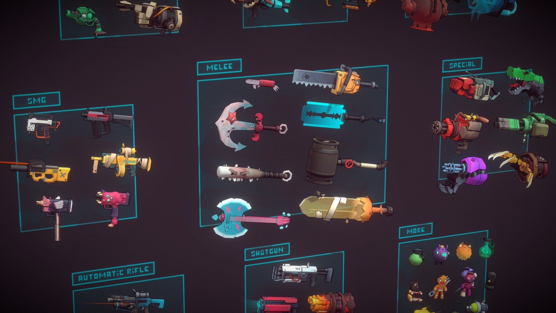 weapon asset - 3D model by kotzlovred [967ef38] - Sketchfab