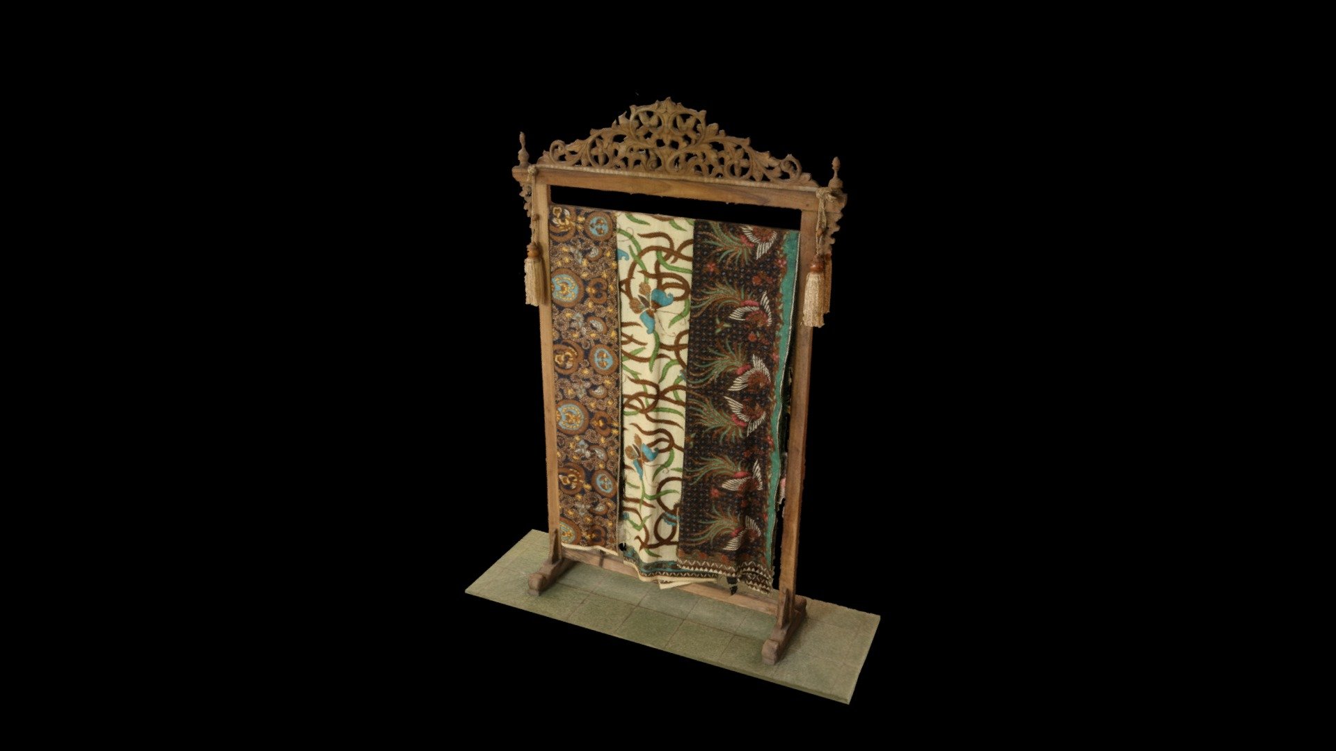 Batik Textile - 3D model by Digital Heritage Archive (@bodyasechoes ...