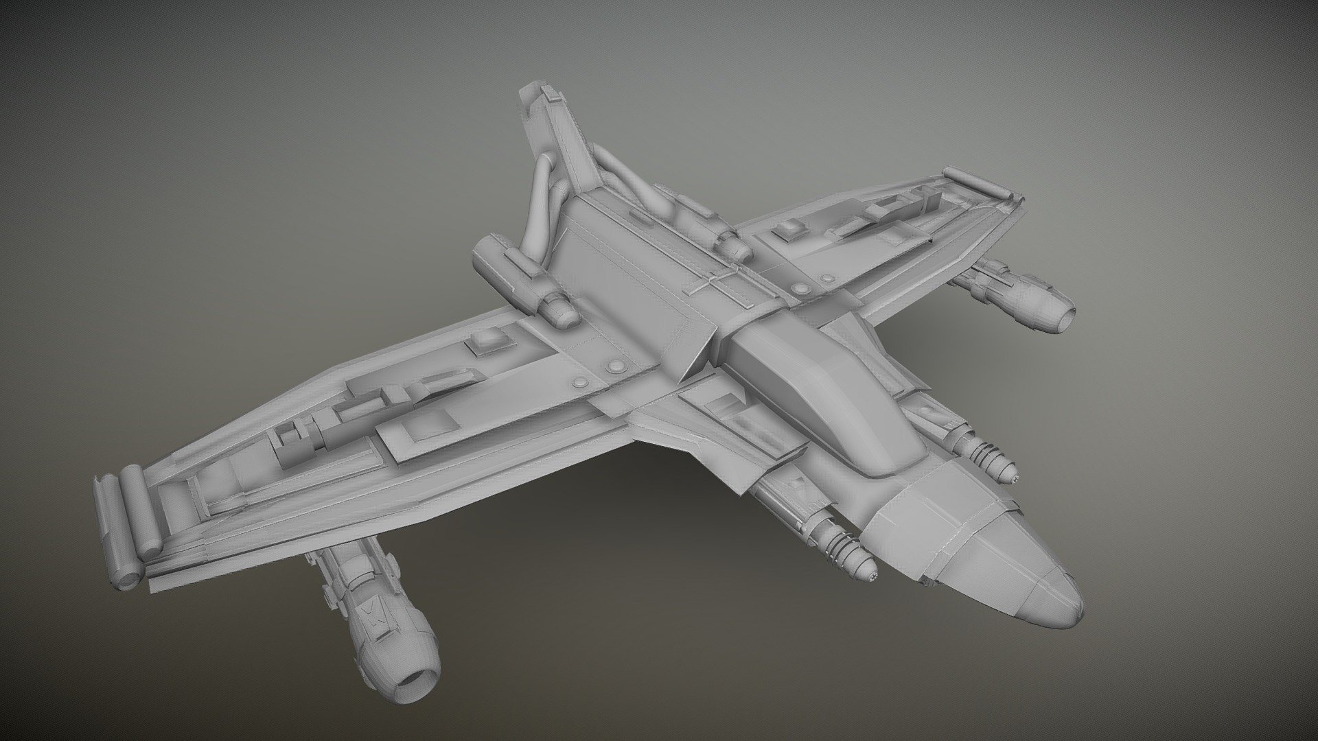 Sci- Fi Plane or Space Ship - Download Free 3D model by aditya_divatee ...